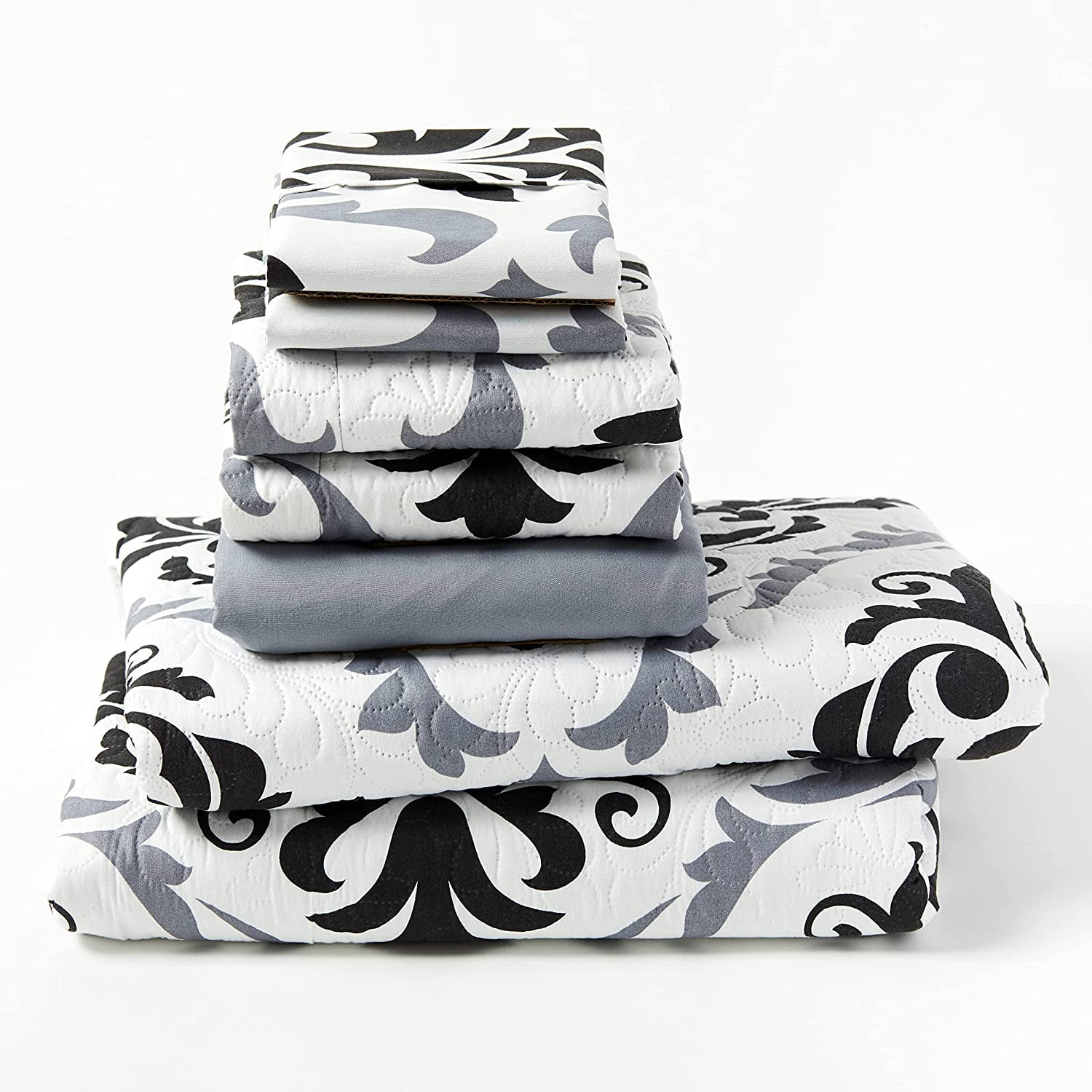 Wyndon Queen Quilt Bedding Set | 6 Piece Quilt Coverlet Bedspread Set ...