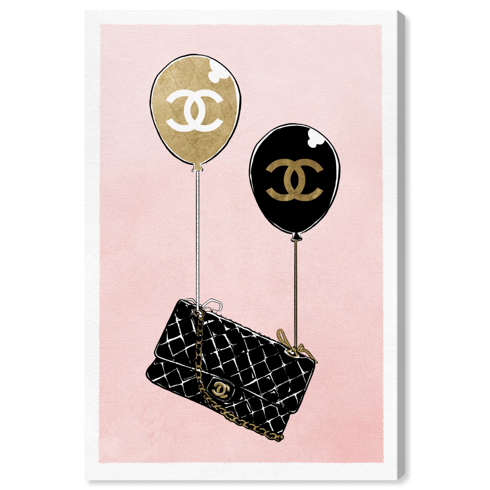 Wynwood Studio 'Balloon Purse' Fashion and Glam Wall Art Canvas Print ...