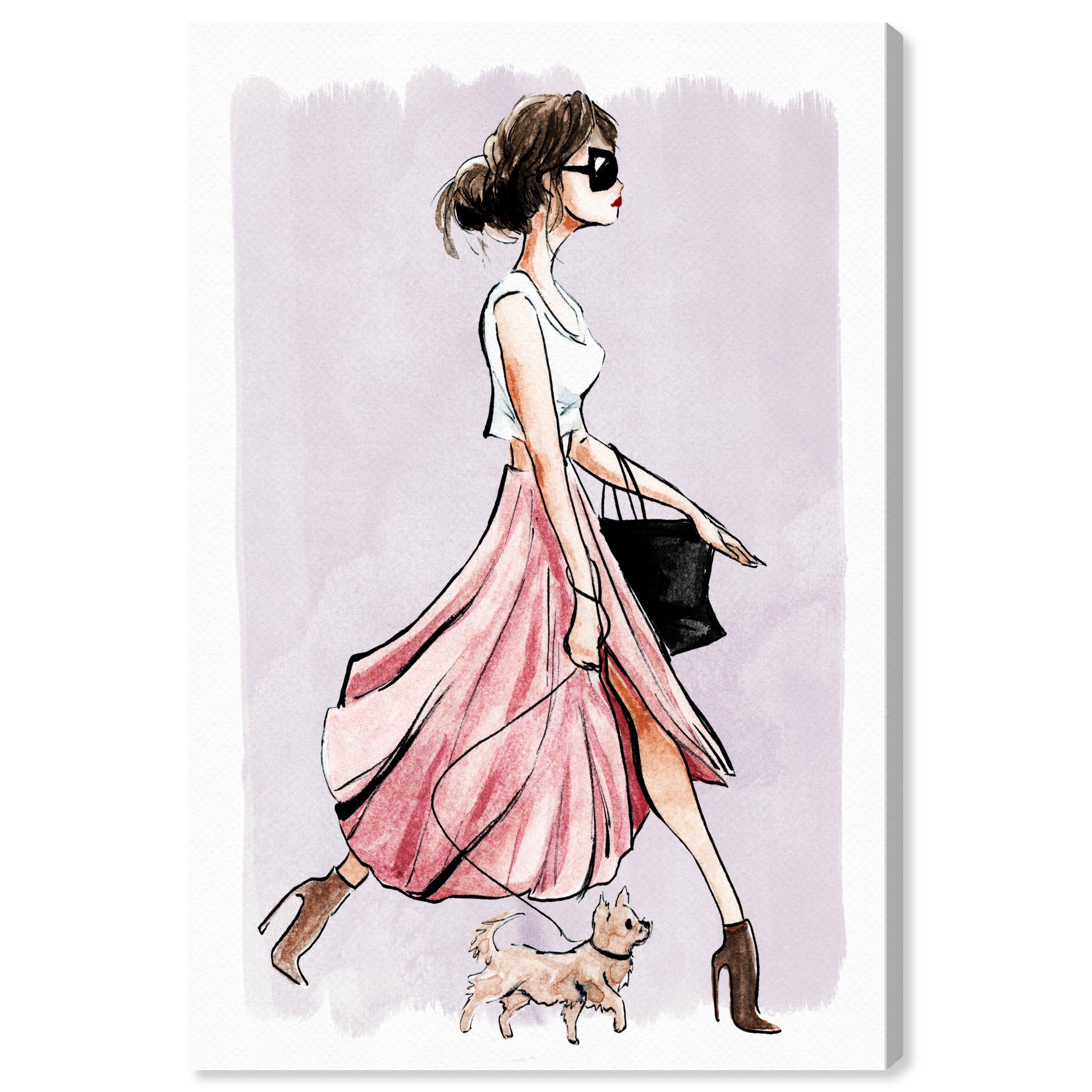 Wynwood Studio Canvas Dog Walk Couture Lavander Fashion and Glam Runway ...