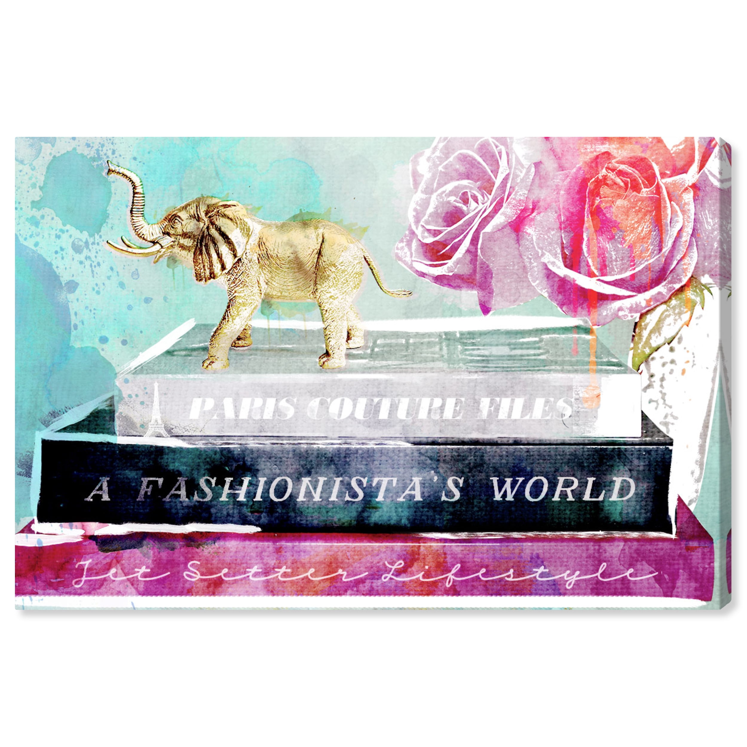 Free Shipping! Wynwood Studio Jetsetter Library Fashion Art Canvas ...