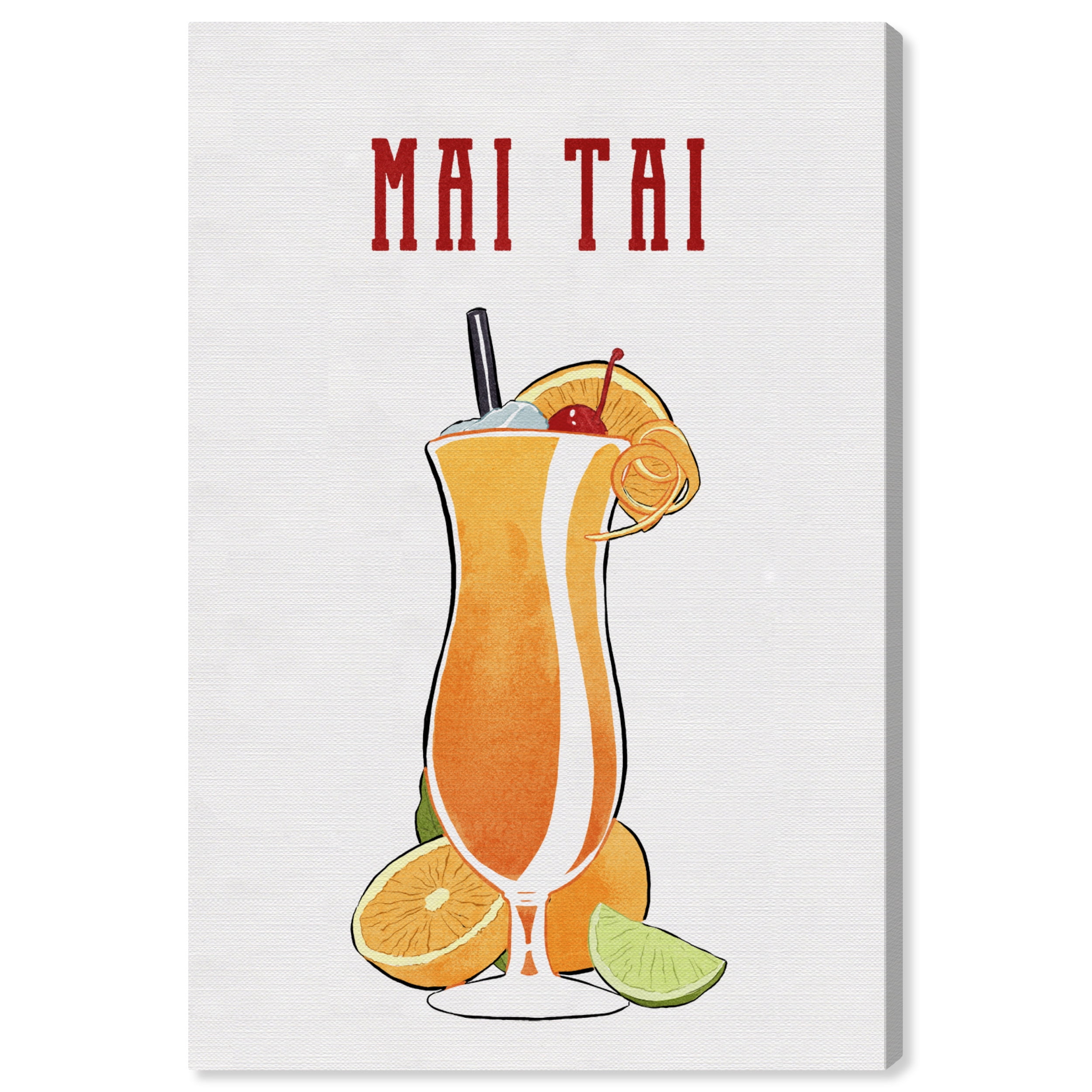 Wynwood Studio Canvas Mai Tai Cocktail Wall Art Print - Walmart.com