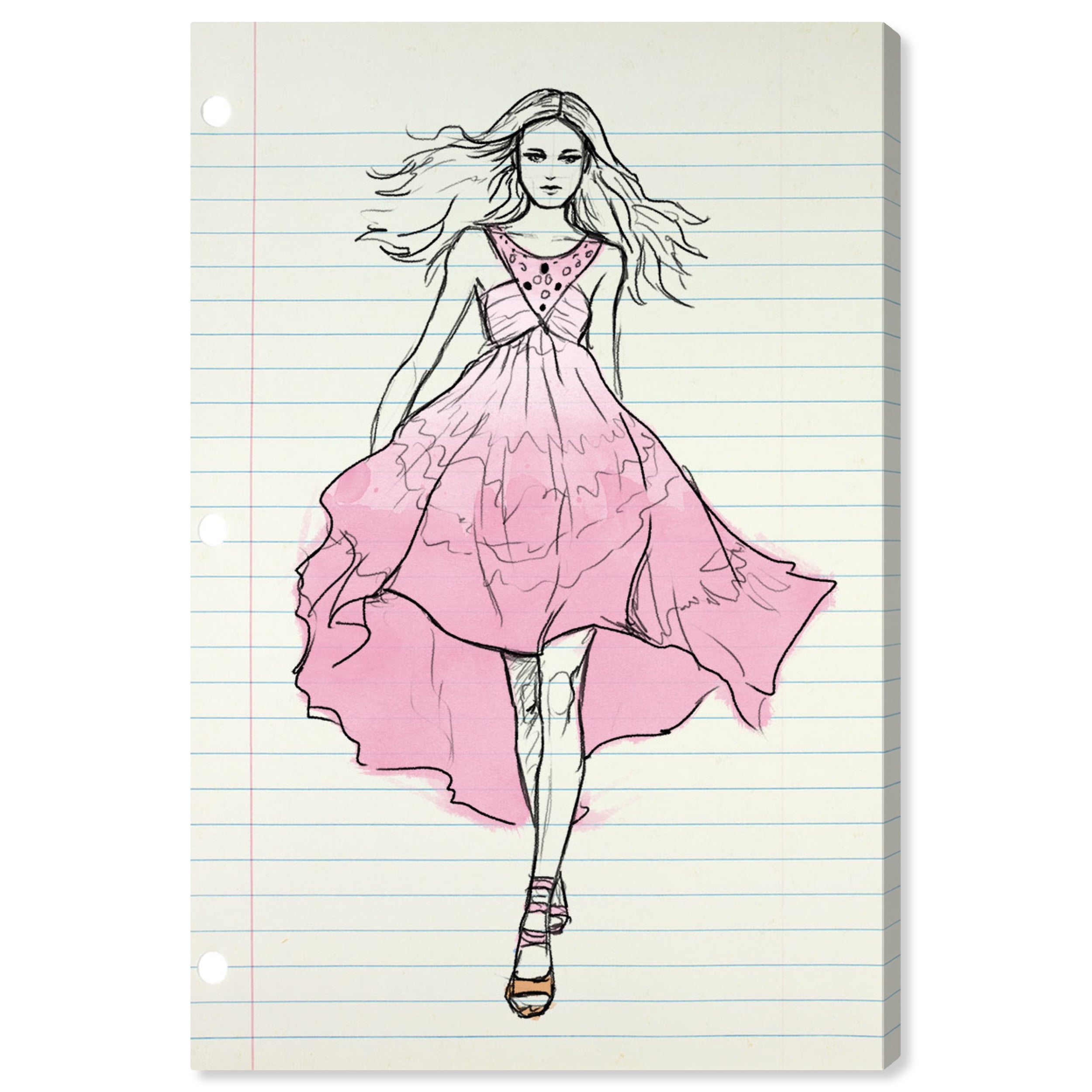 Wynwood Studio Canvas Letter Rose - Fashion Wall Art Print - Walmart.com