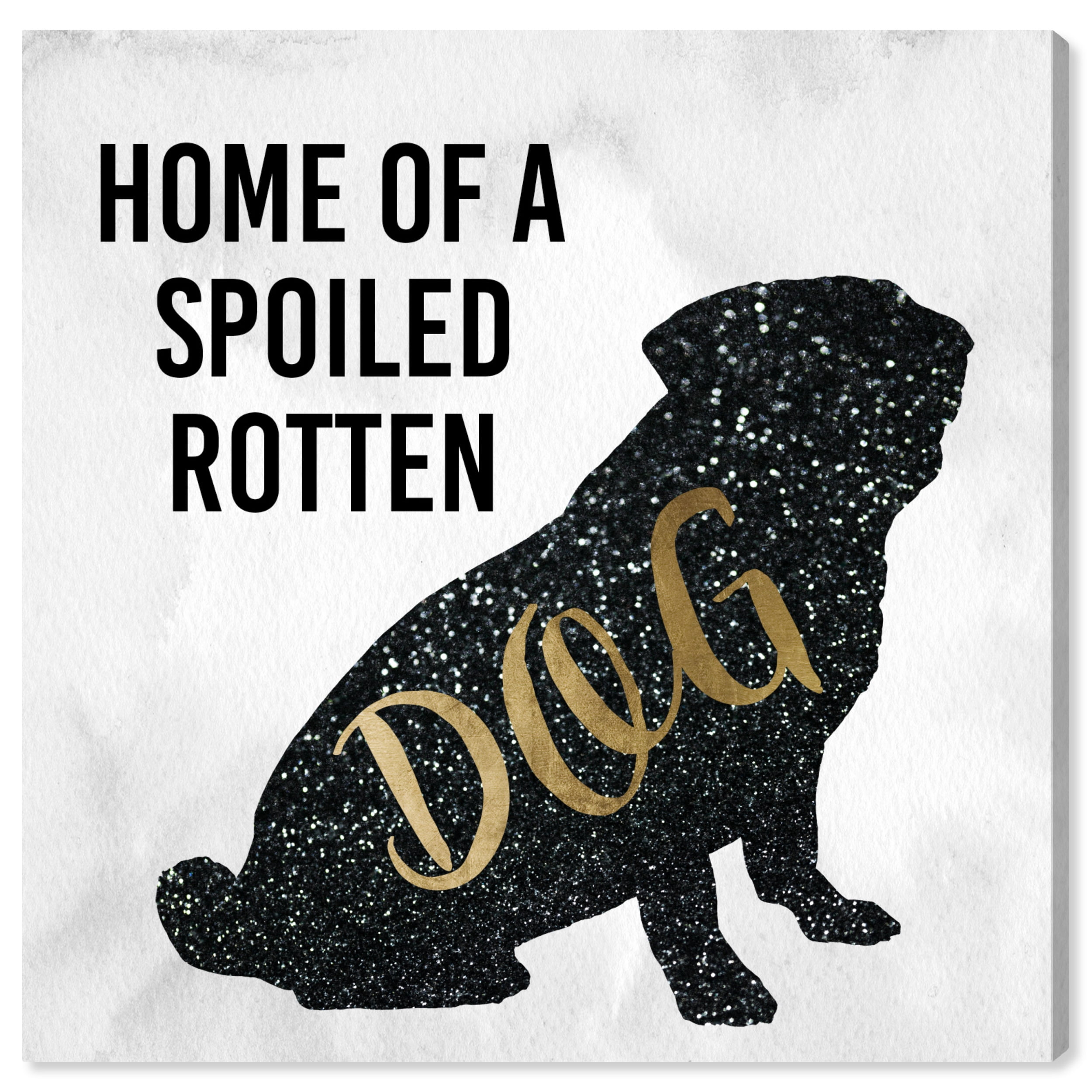 Wynwood Studio Canvas Spoiled Dog Home Wall Art Print - 20x20 - Walmart.com