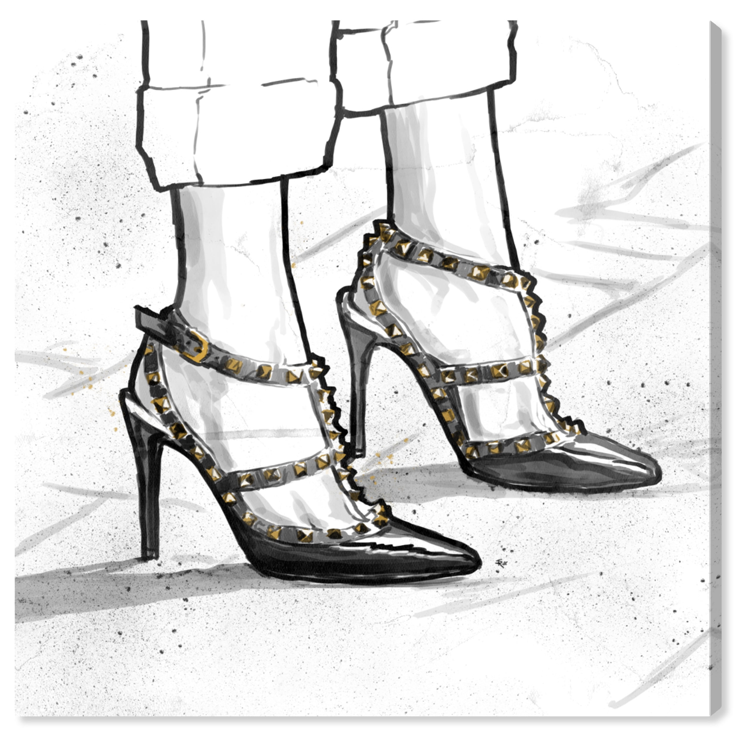 Wynwood Studio Fashion Glam Canvas Art Girly High Heels - Walmart.com