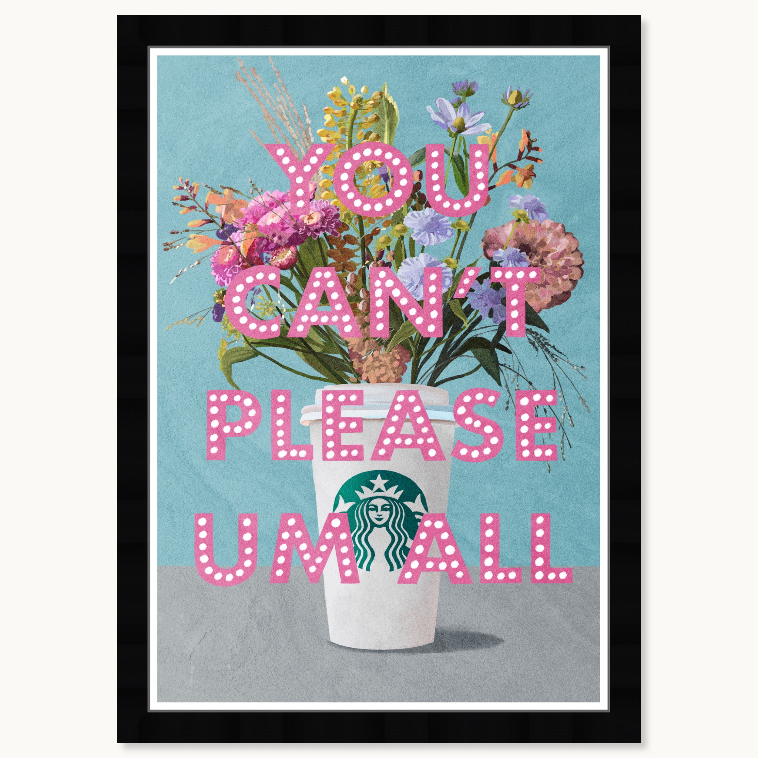 Wynwood Studio Please Um All Framed Trendy Retro Kitchen And Living ...