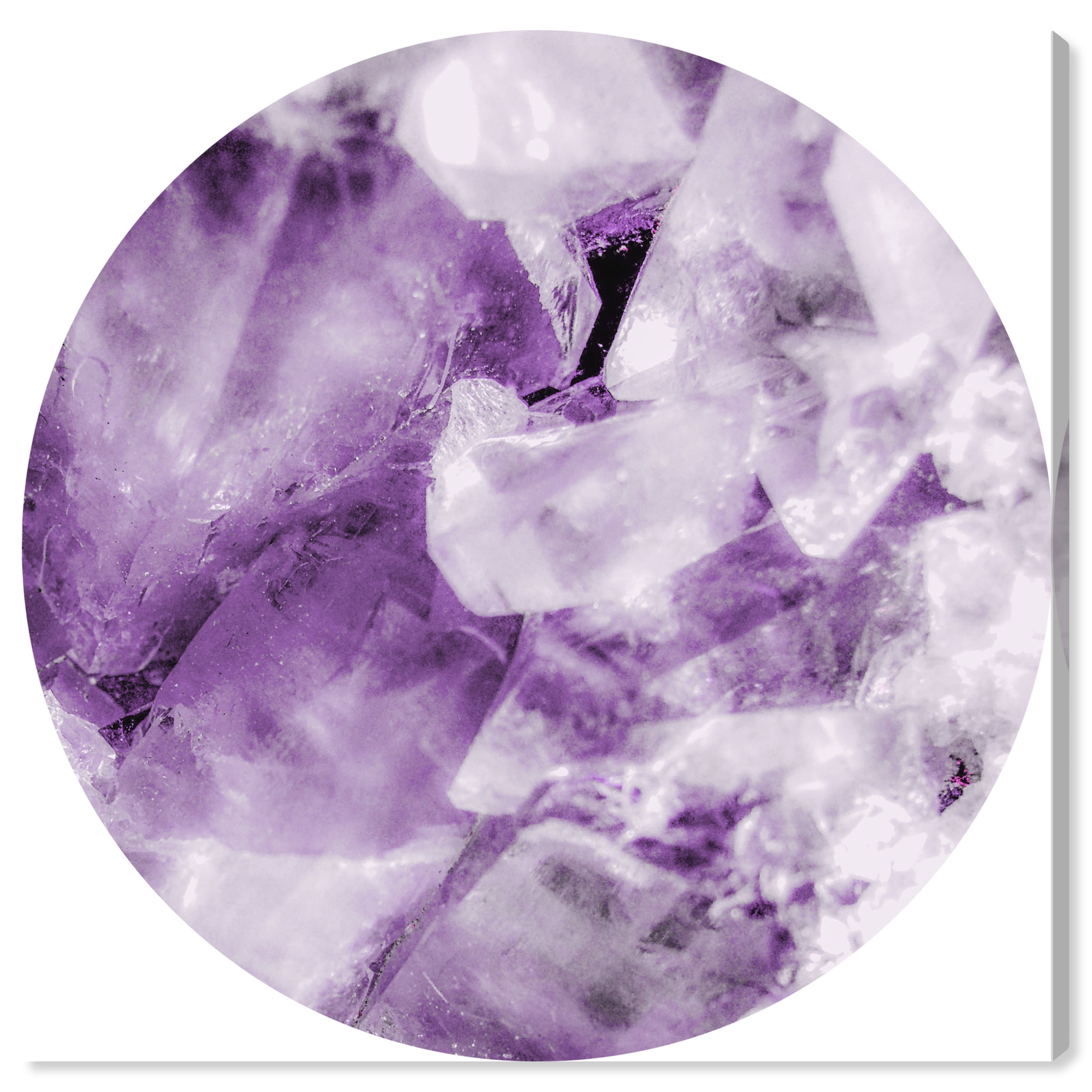 Wynwood Studio Prints Amethyst Cluster Abstract Crystals Wall Art ...