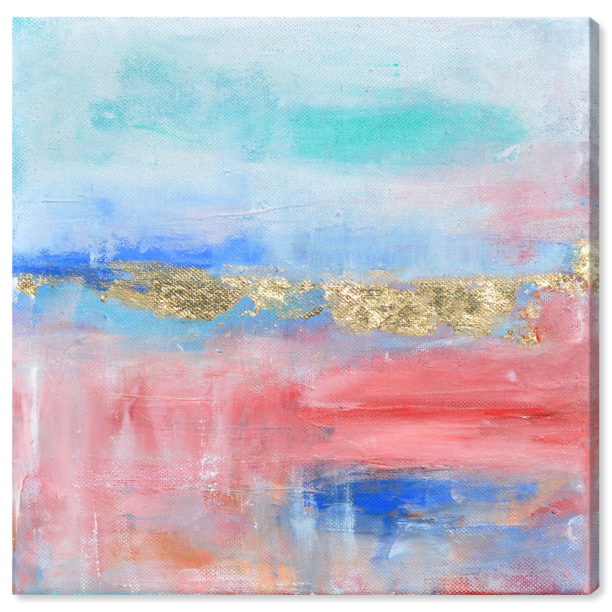 Wynwood Studio Prints Faded Abstract Paint - Gold 20x20 - Walmart.com