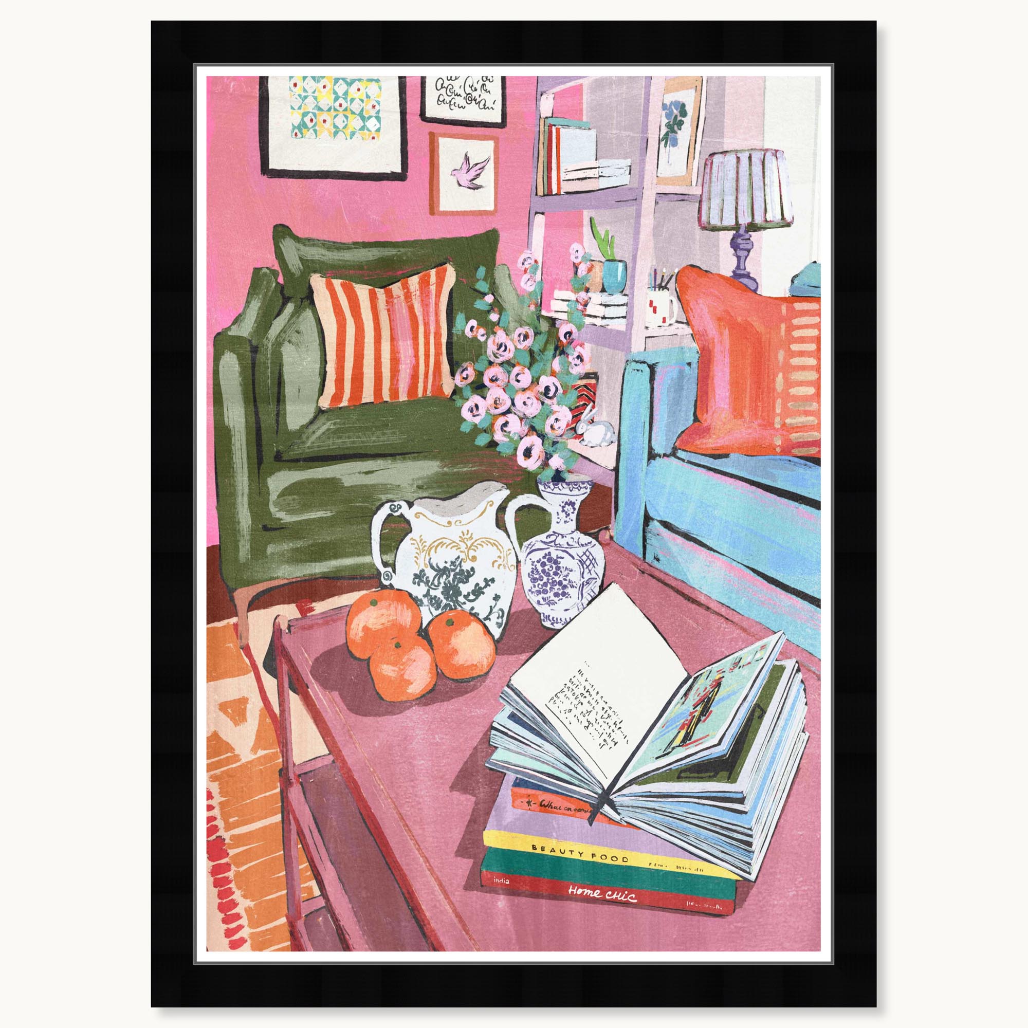 Wynwood Studio Prints Fashion Prints 15" x 21", Black Frame, Glam at ...