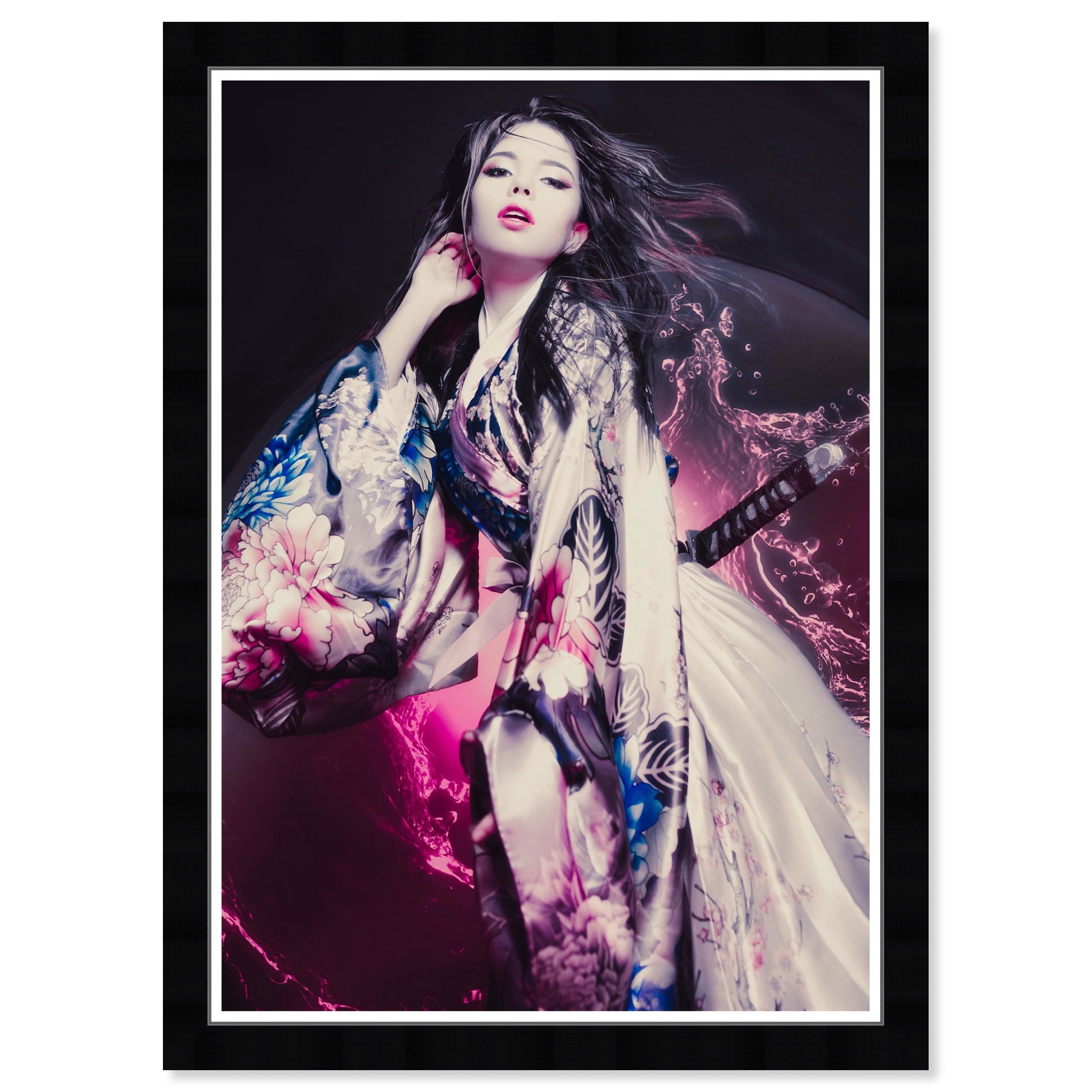 Wynwood Studio Prints Flowered Glam Fashion and Glam Portraits Wall Art ...