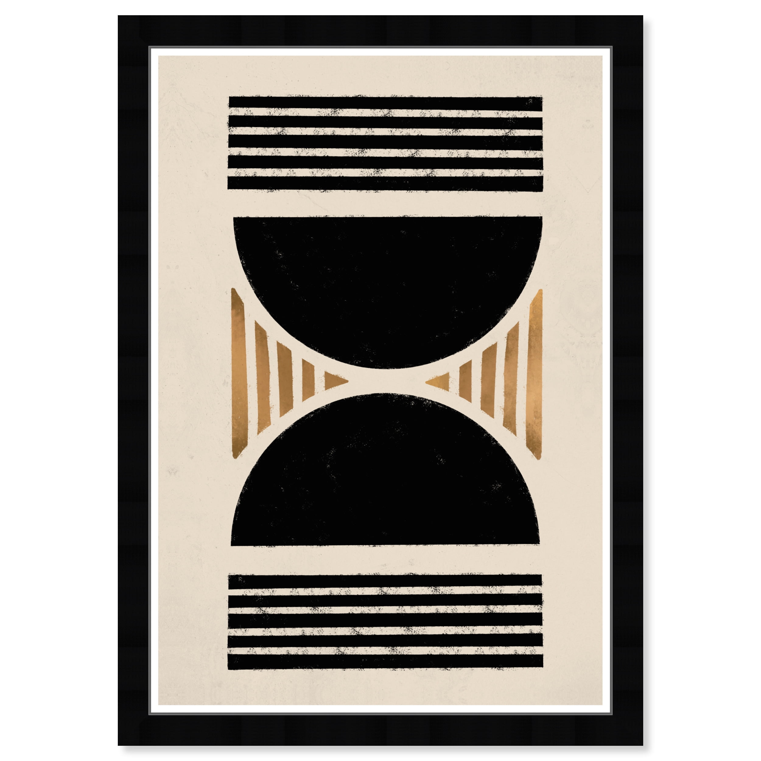 Wynwood Studio Prints Hourglass Abstract Shapes Wall Art Canvas Print ...