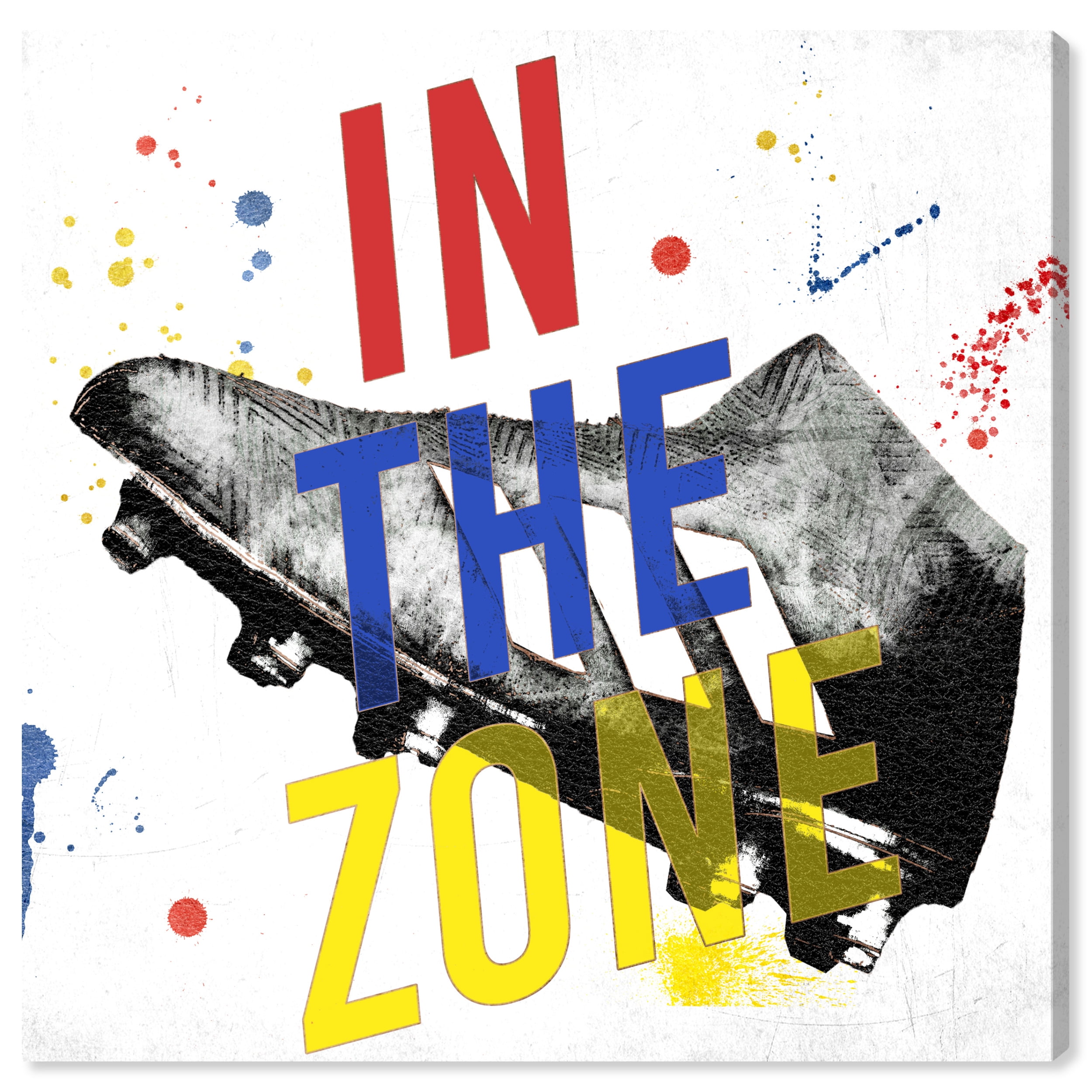Wynwood Studio Prints In The Zones Cleats Typography Wall Art Canvas ...