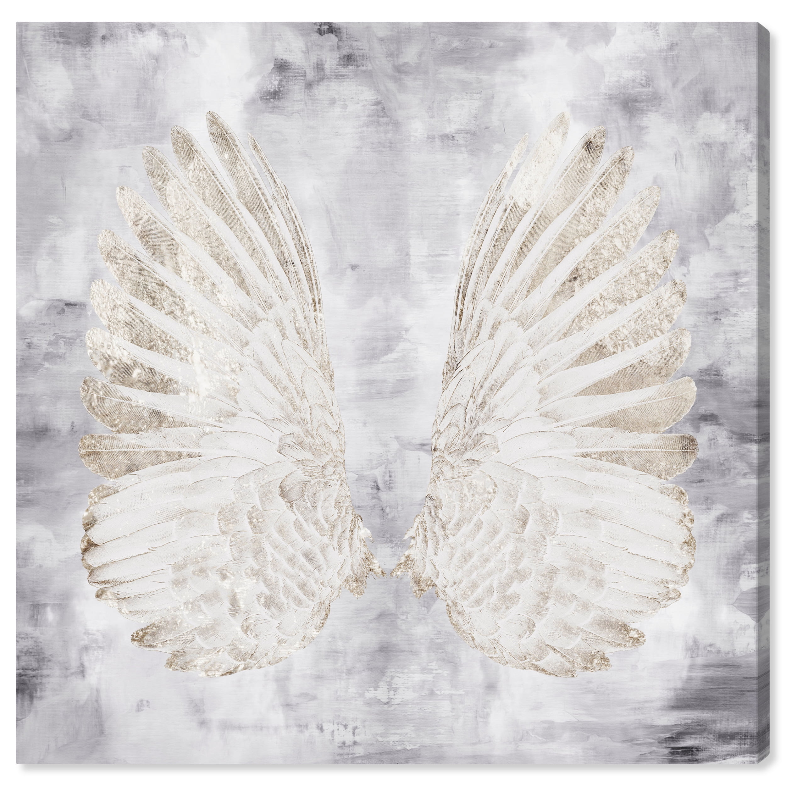Free Shipping! Wynwood Studio My Amethyst Angel Wings Gold Canvas Wall ...