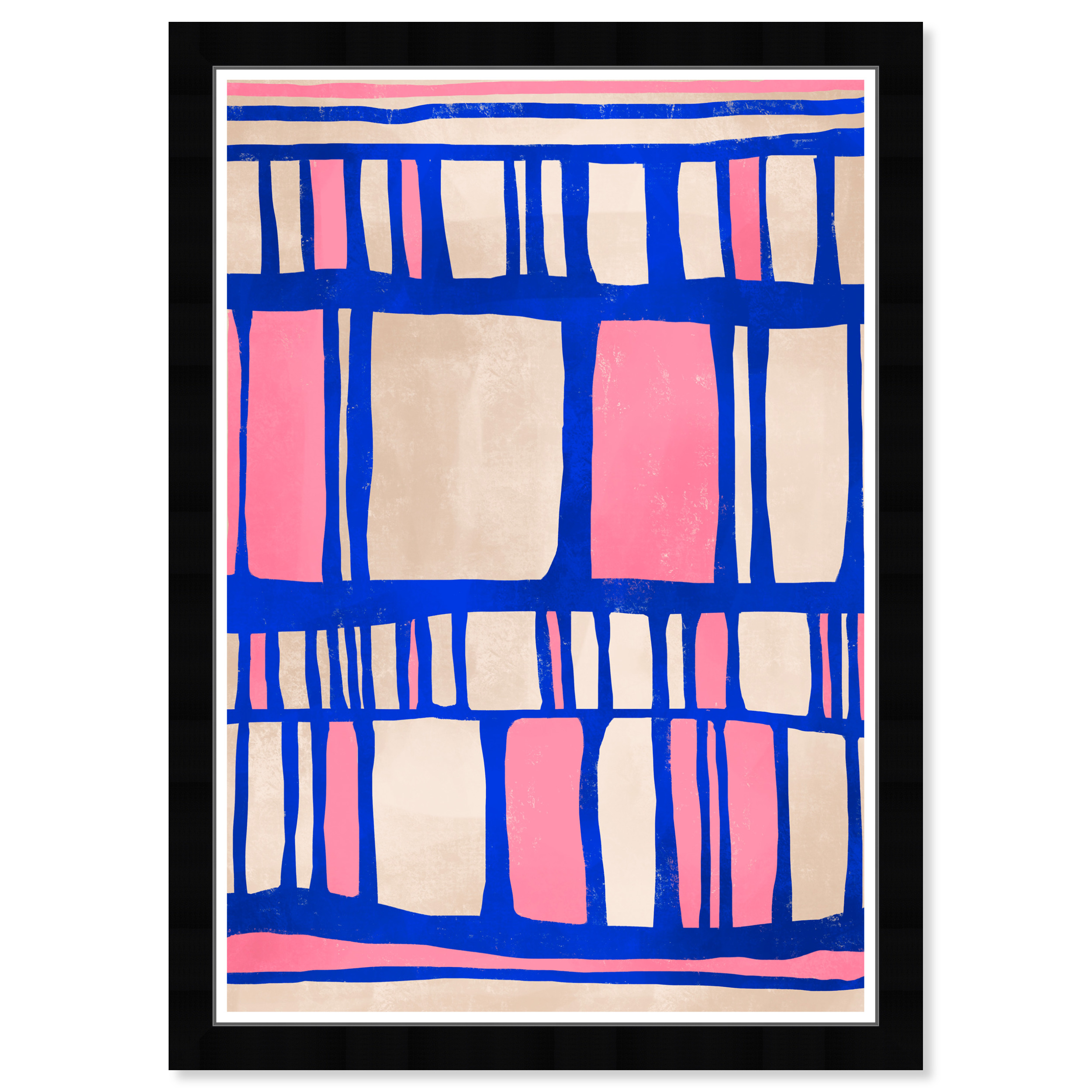 Wynwood Studio Prints Pink and Blue Love Abstract Paint Wall Art Canvas ...