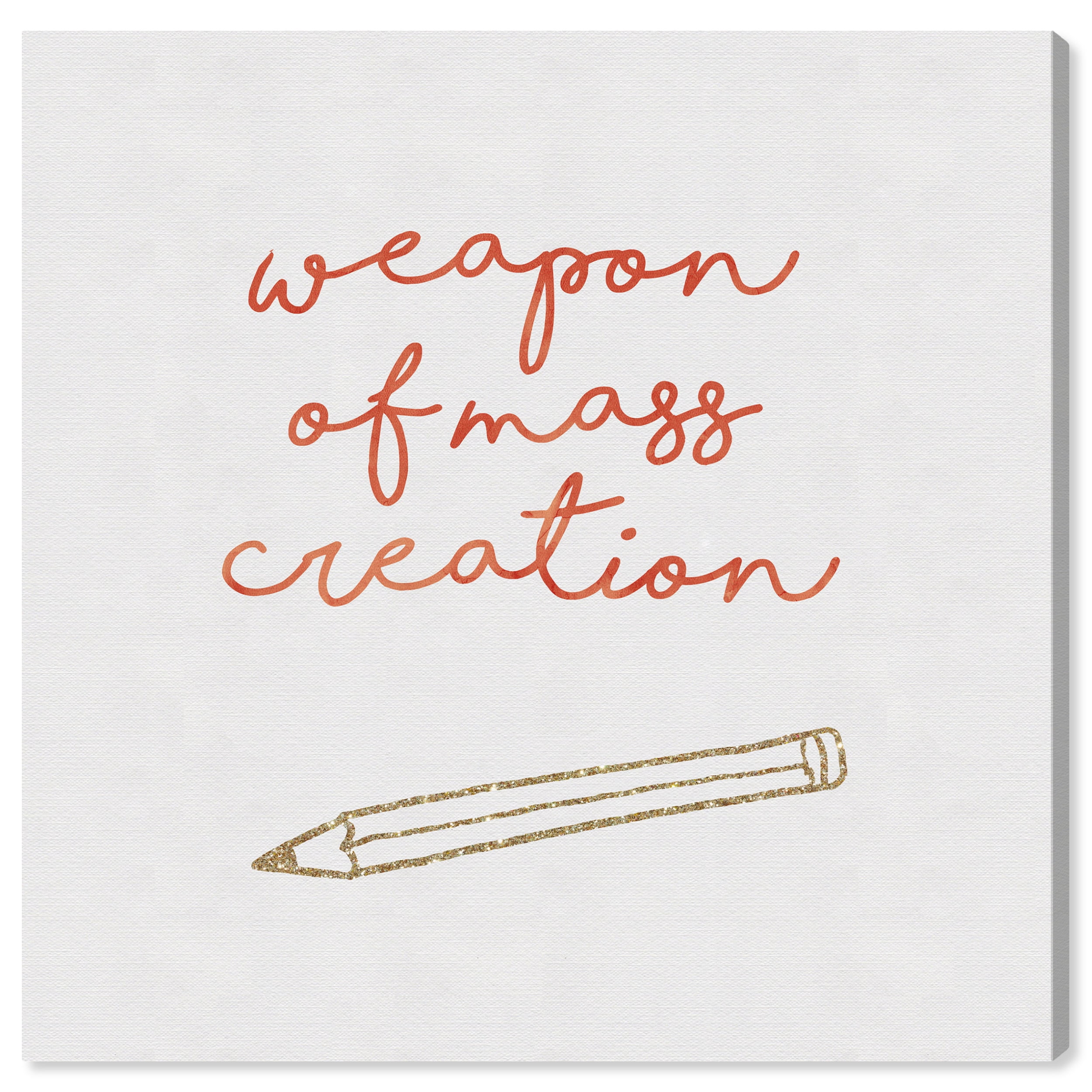 Wynwood Studio Prints Weapon of Mass Creation Coral Typography and ...