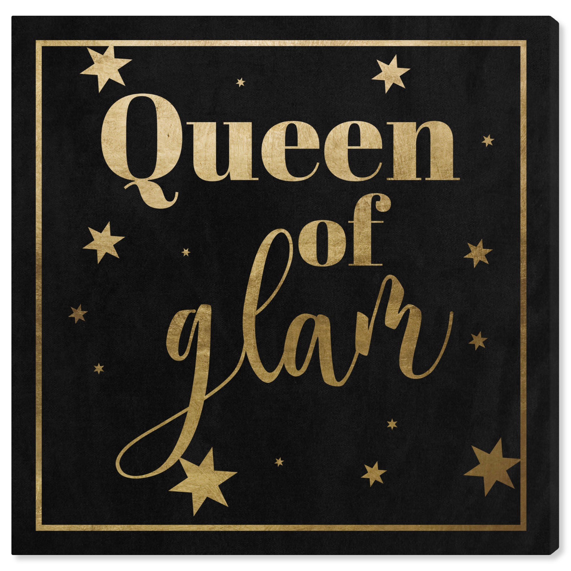 Wynwood Studio Typography and Quotes Canvas Art Print 'Queen of Glam ...