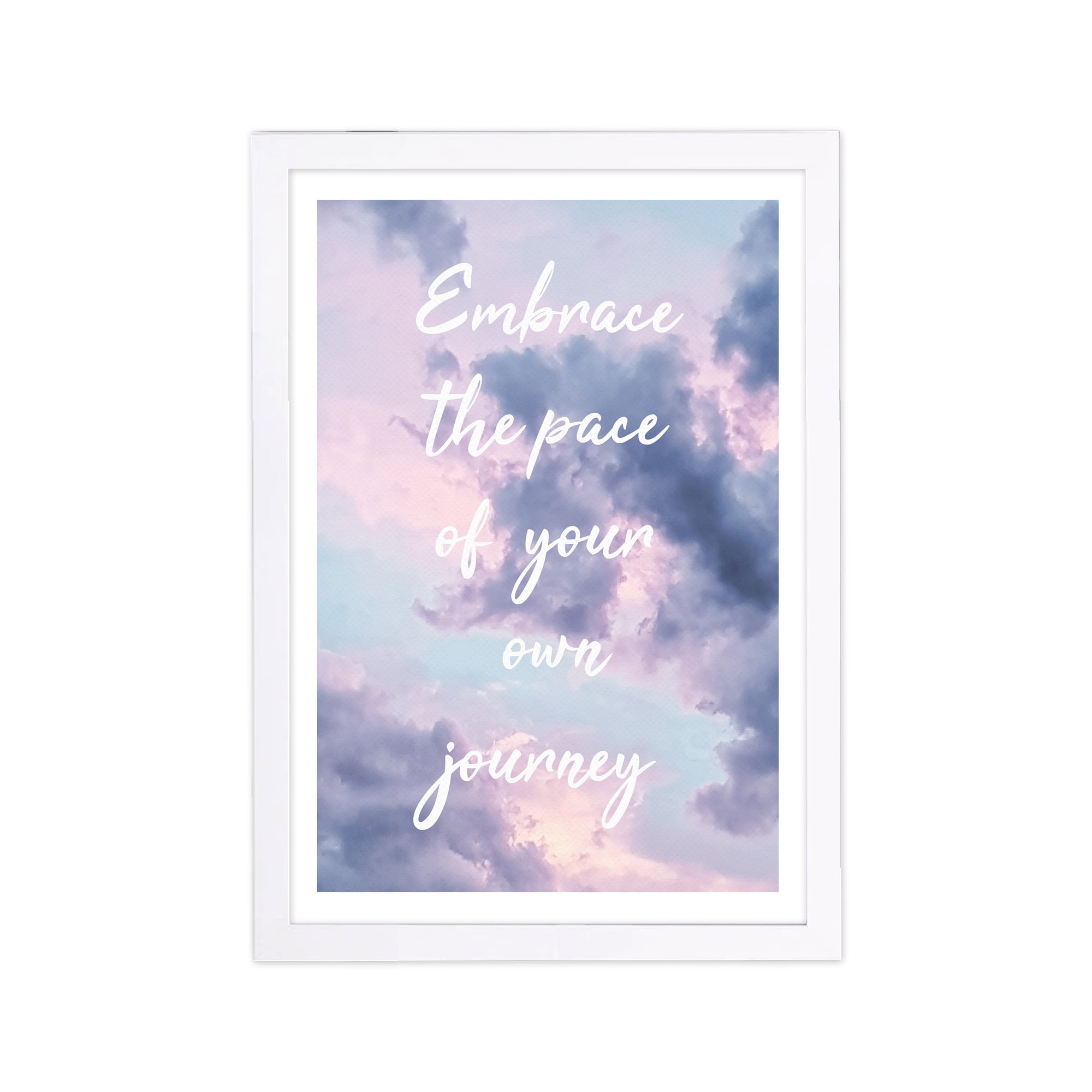 Wynwood Studio Modern Office Decor Embrace the Journey Wall Art Purple ...