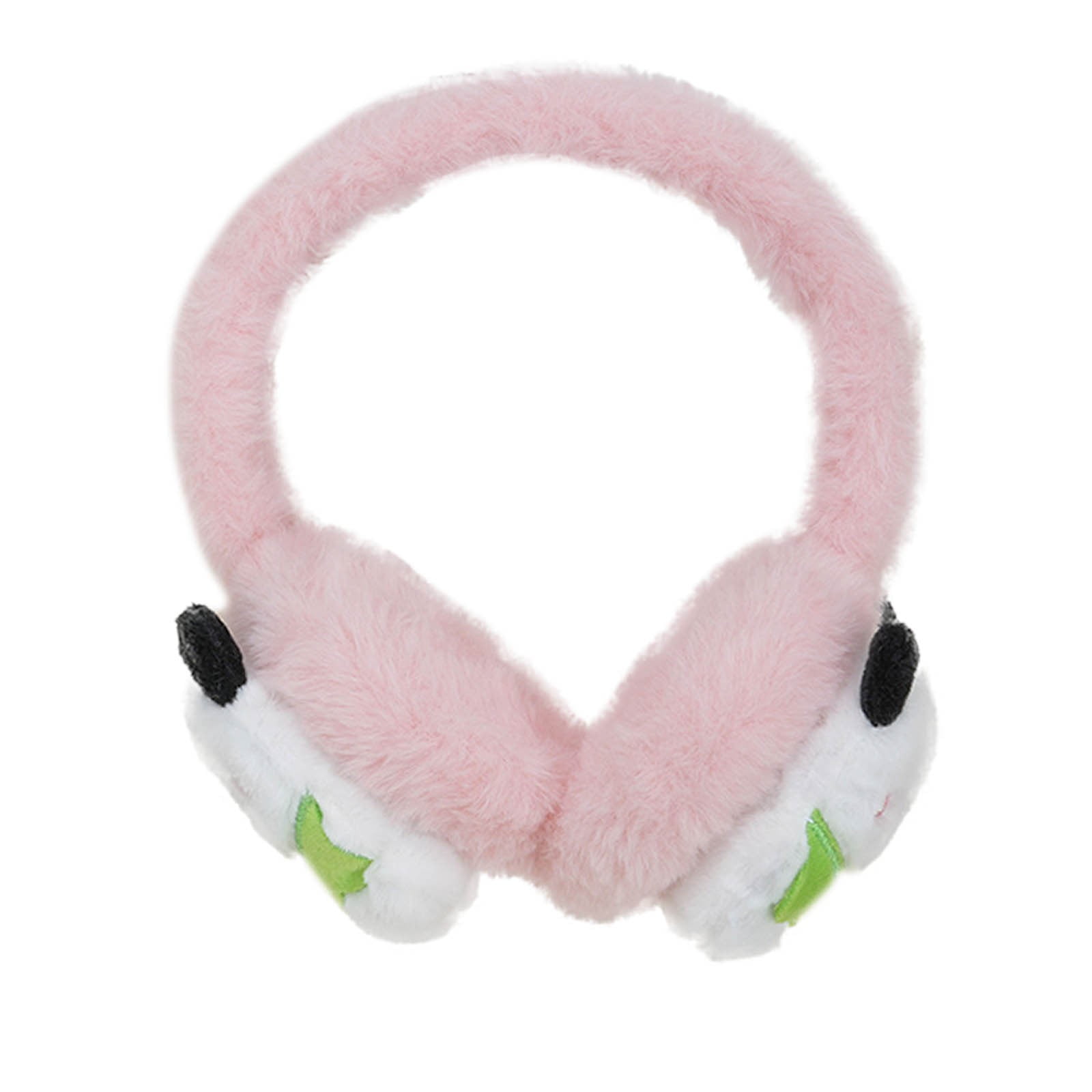 Wyobmus Fluffy Ear Muff for Kids Girl Plush Ear Warmers Foldable ...