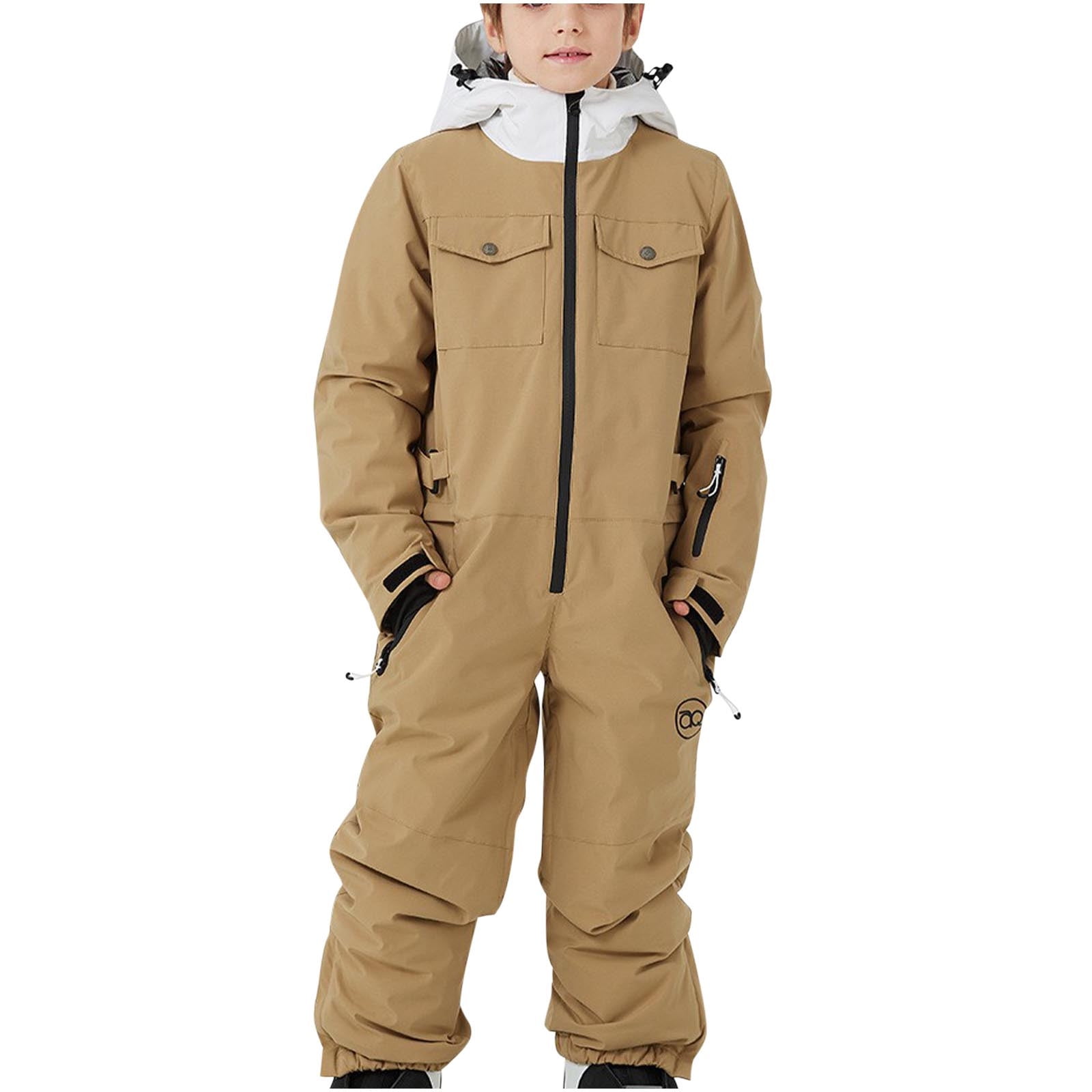 Wyobmus Kids' Snowsuit Boys' And Girls' Waterproof Waterproof Jumpsuit ...