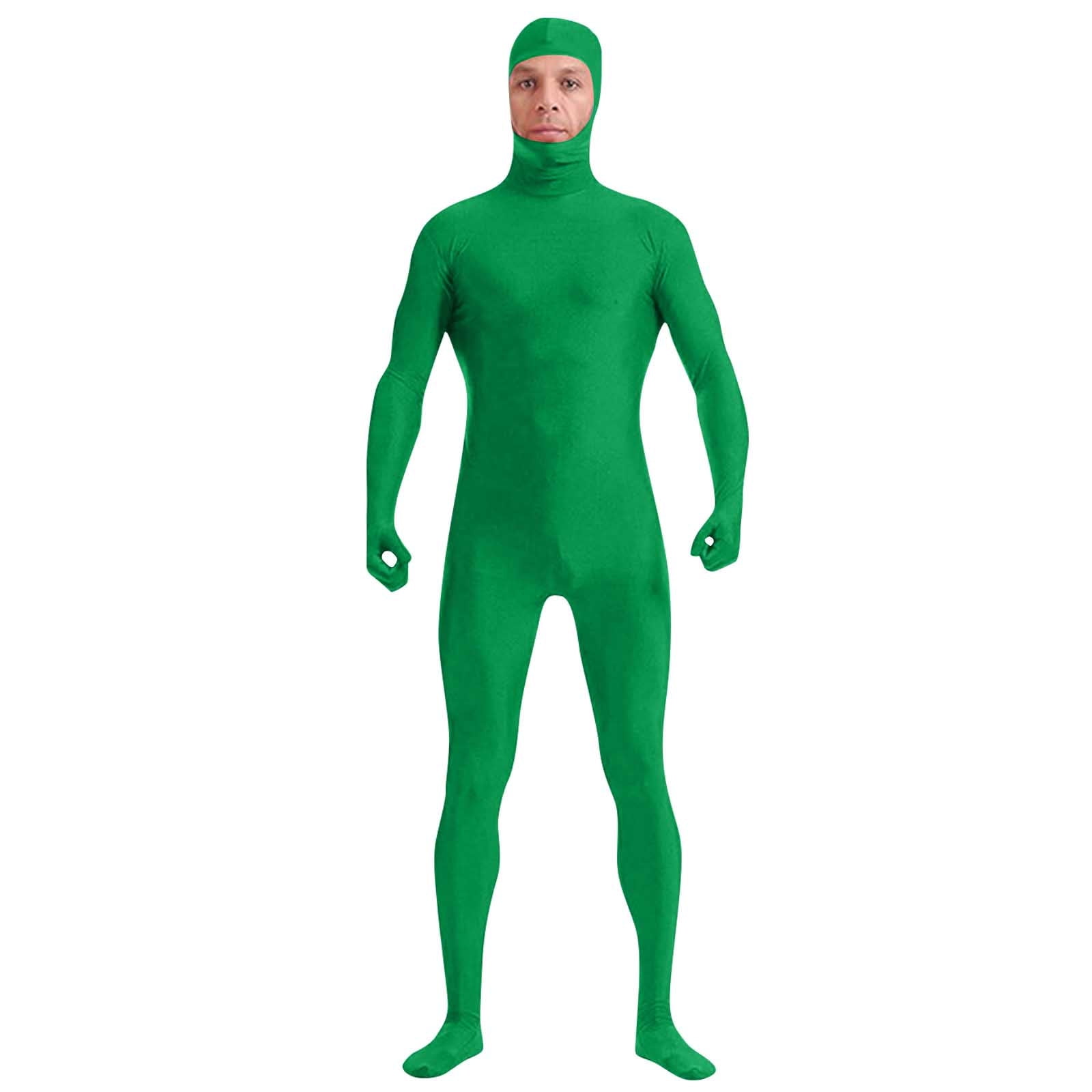 Wyobmus Men's And Women's Face Open Zentai Bodysuit Stretch Polyester ...