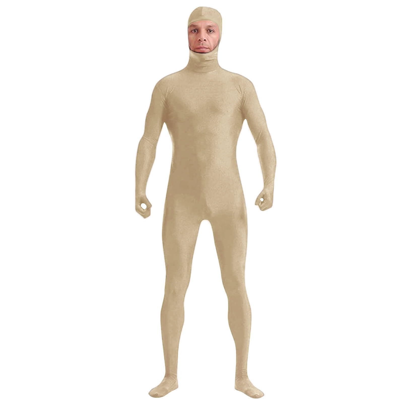 Wyobmus Men's And Women's Face Open Zentai Bodysuit Stretch Polyester ...