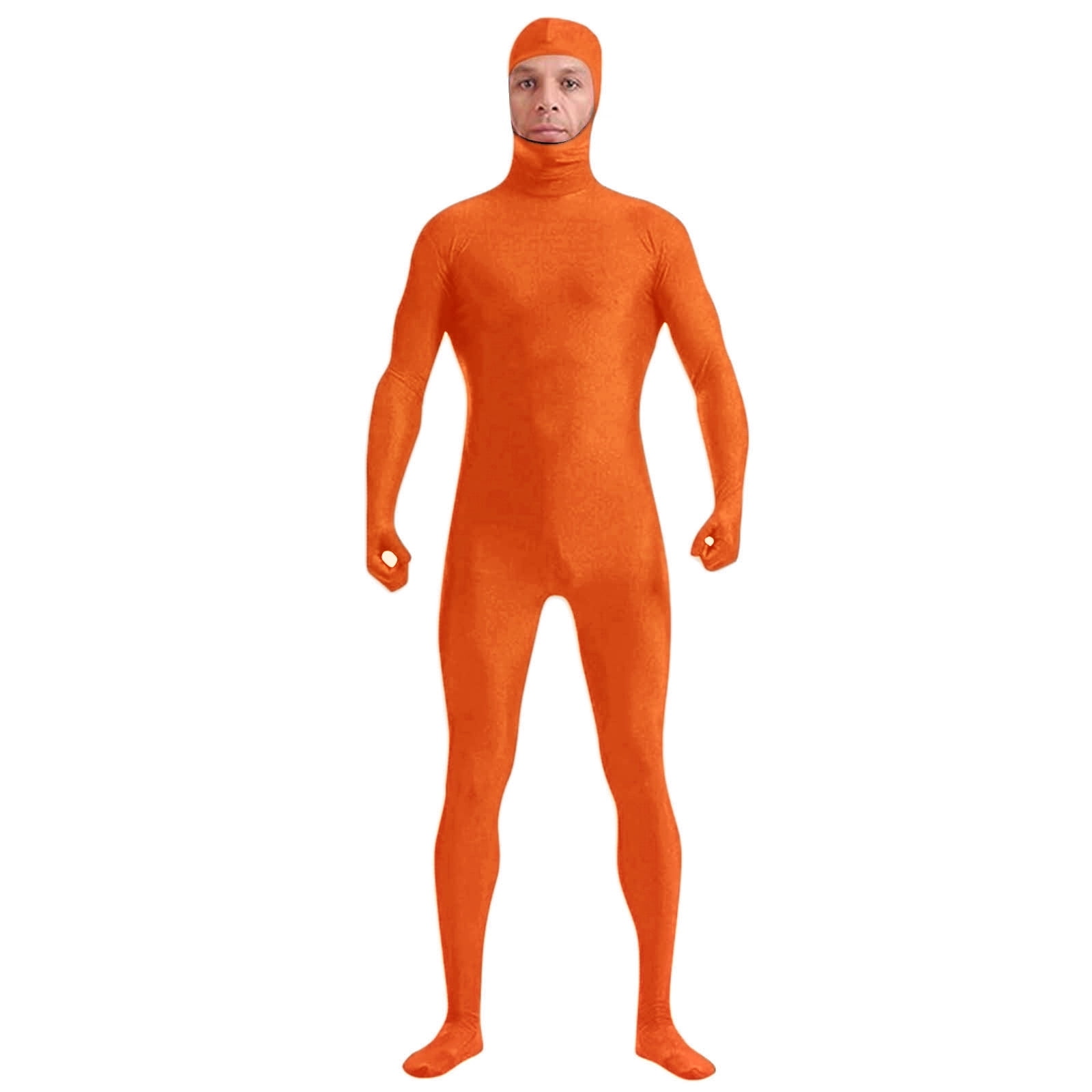 Wyobmus Men's And Women's Face Open Zentai Bodysuit Stretch Polyester ...