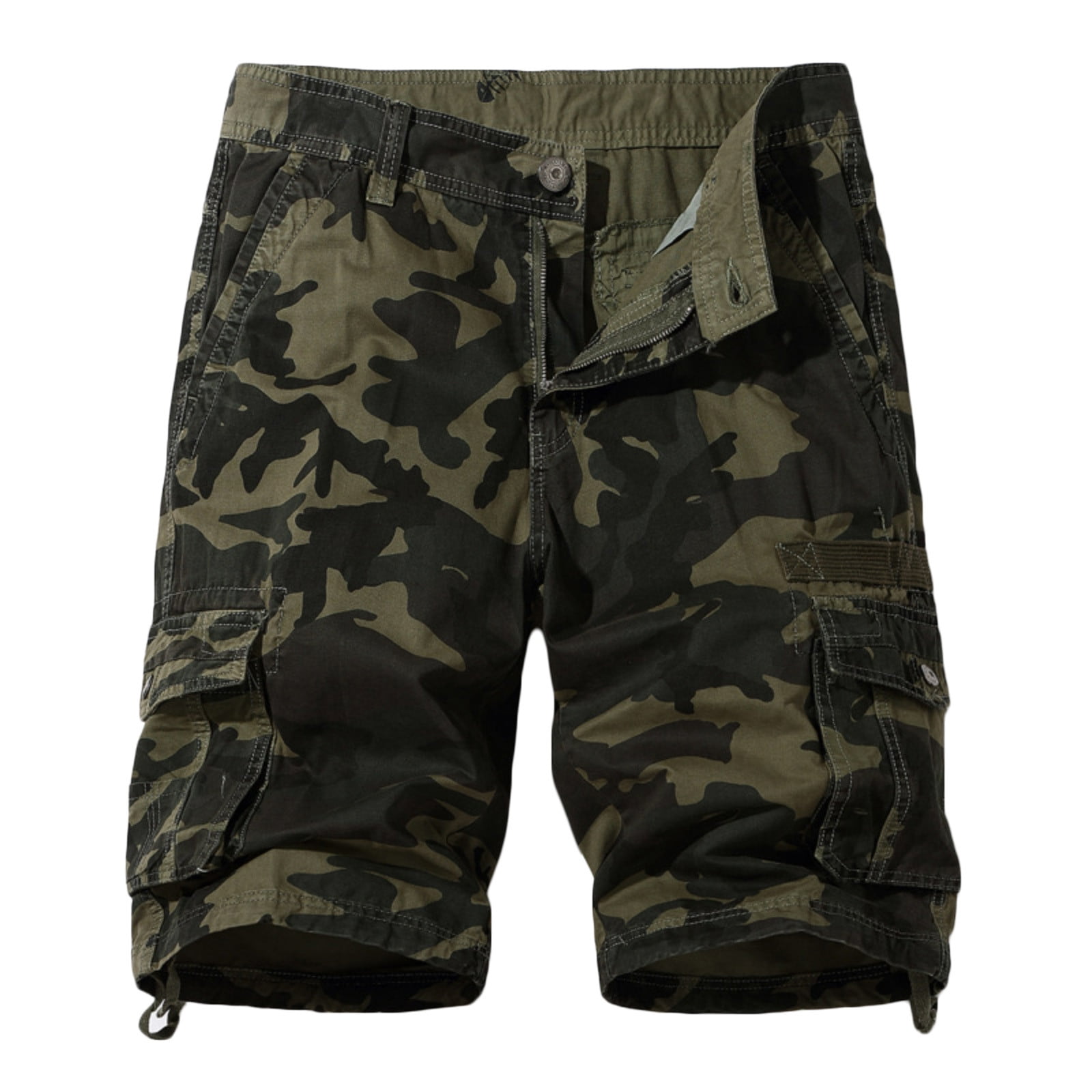Wyobmus Men's Tactical Cargo Shorts With Multi Pockets Outdoor Camo ...
