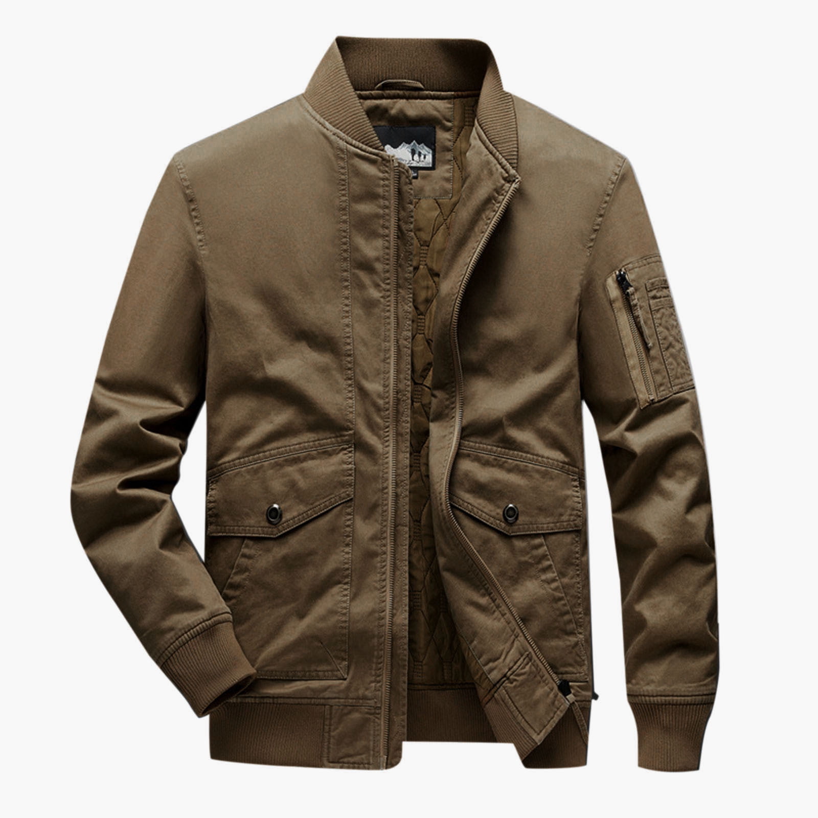 Wyobmus Men's Winter Heavyweight Bomber Jackets Fall Cotton Insulat ...