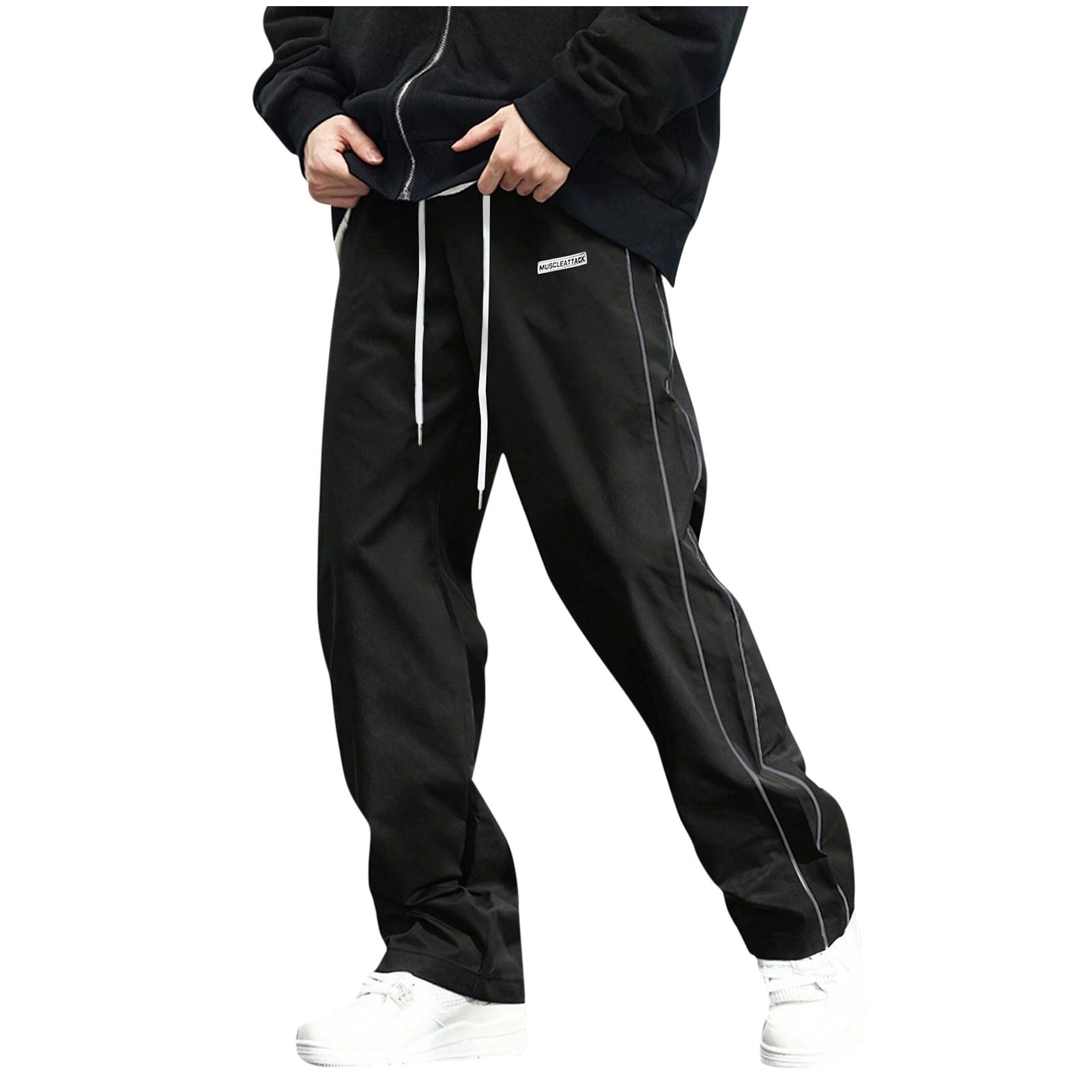 Wyobmus Mens Parachute Sweatpants Summer Y2K Baggy Track Pants ...