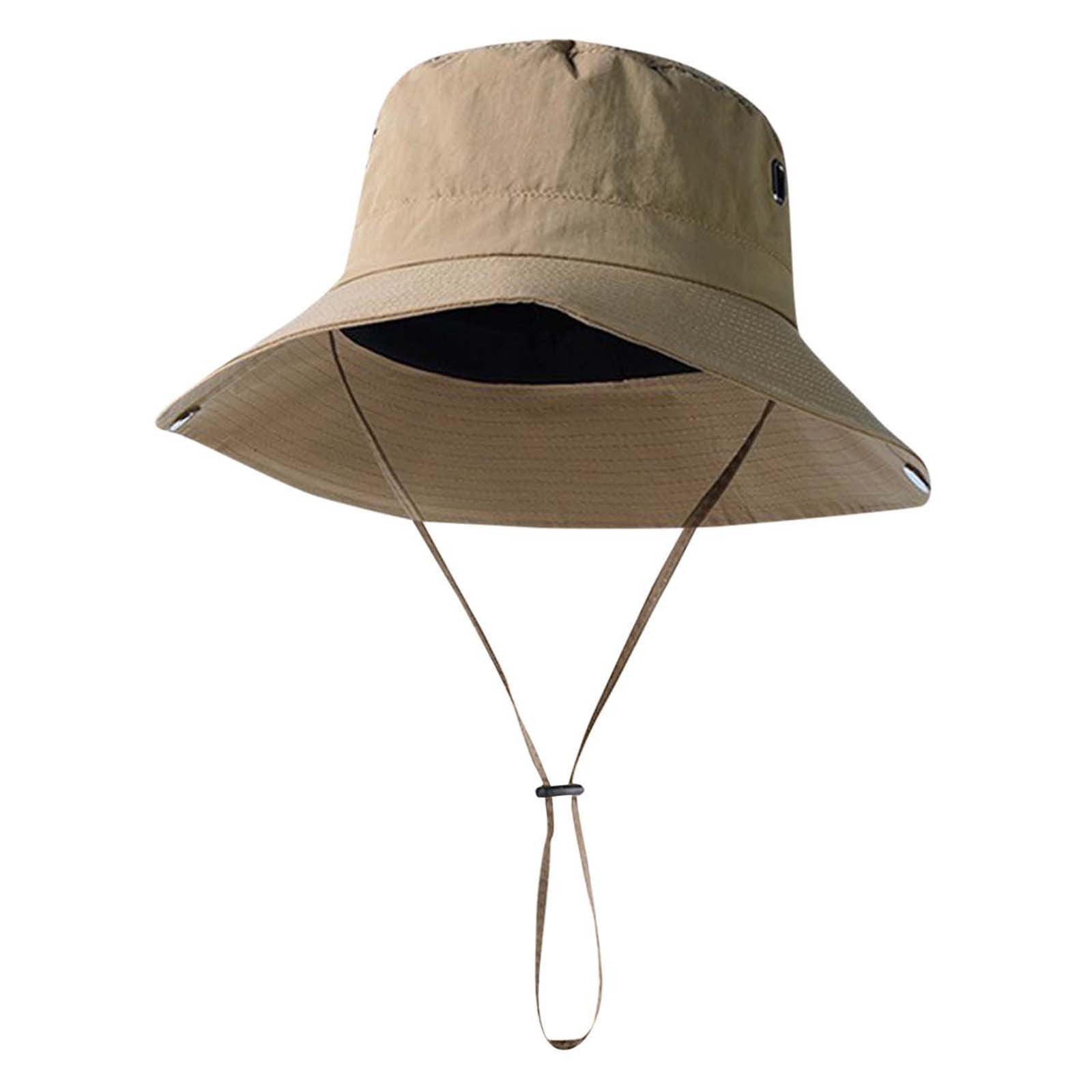 Wyobmus Mens and Womens Sun Hats Upf 50+ Waterproof Mesh Wide Brim ...