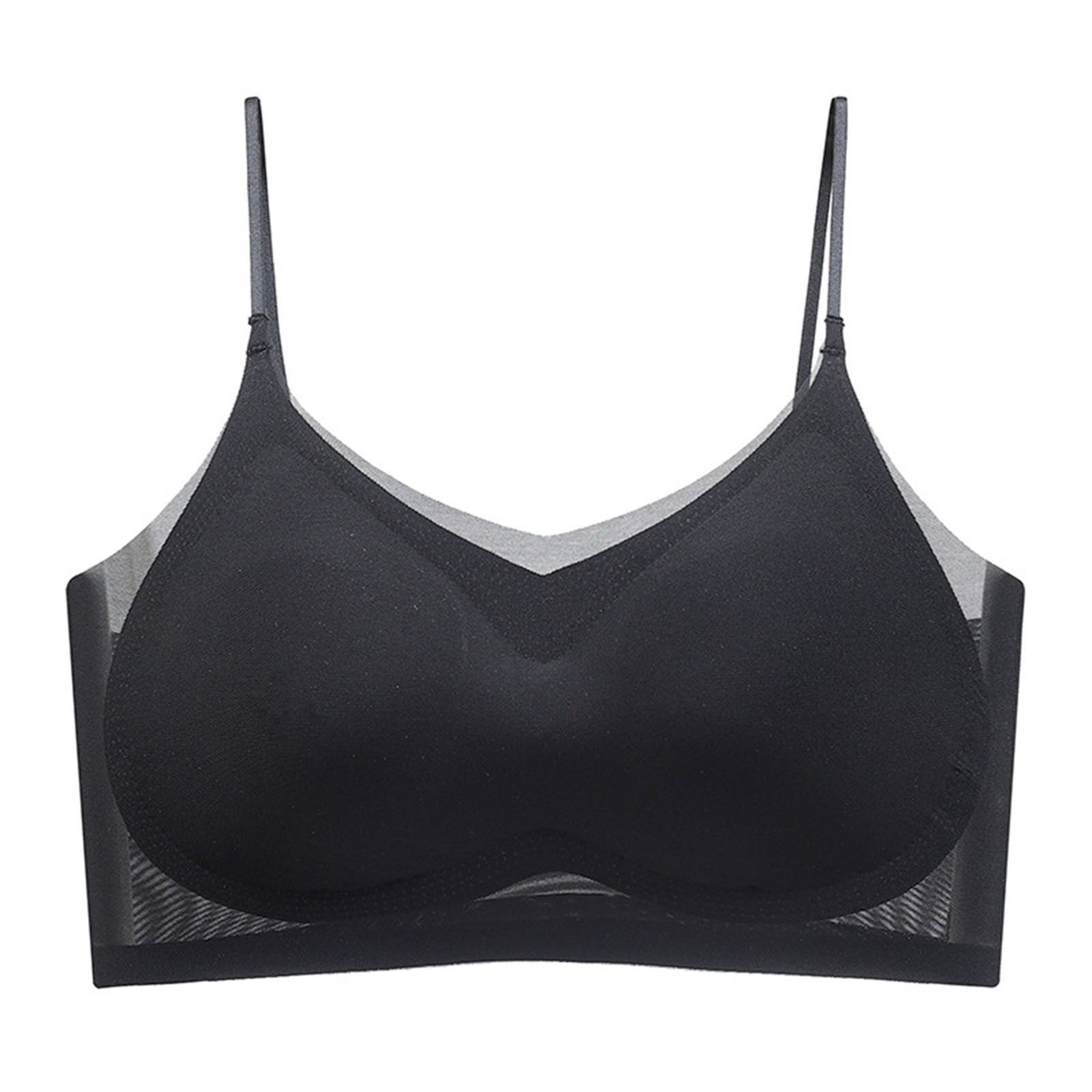 Wyobmus Seamless Wireless Longline Bra for Women No Underwire Front V ...