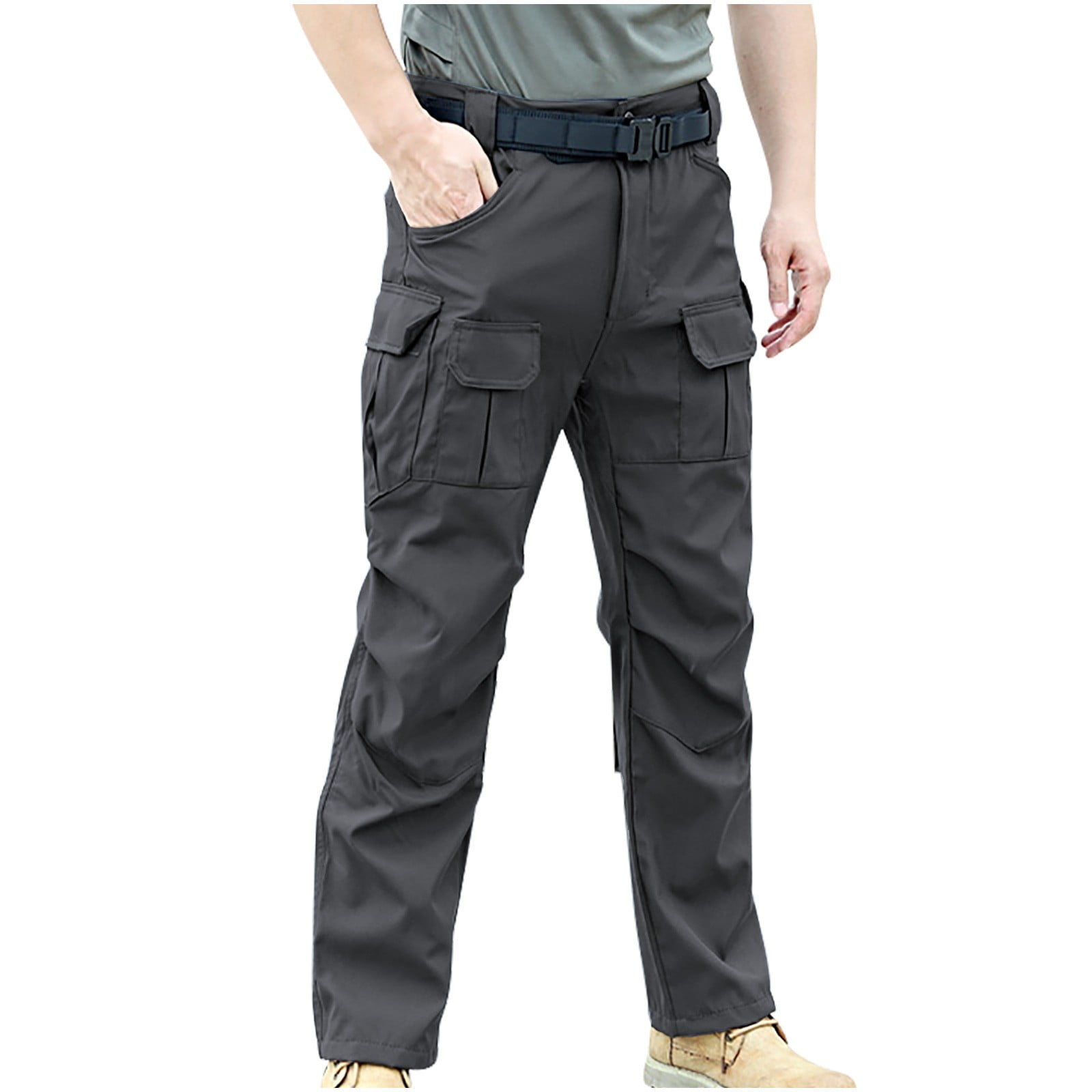 Wyobmus Stretch Tactical Pants for Men Ripstop Multi Pockets Hiking ...