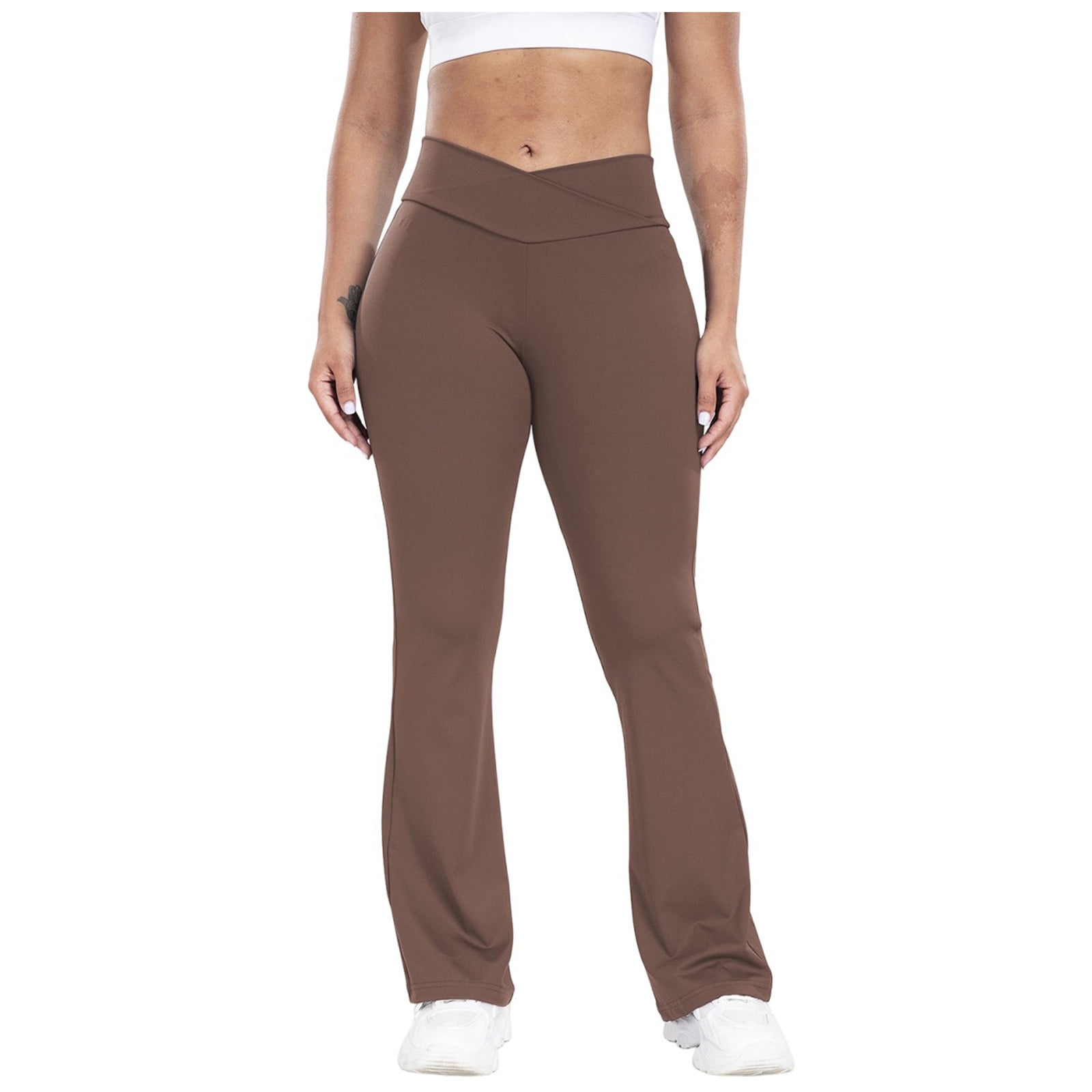 Wyobmus Women's 2024 Fall Wide Leg Yoga Pants Stretchy High Waisted ...