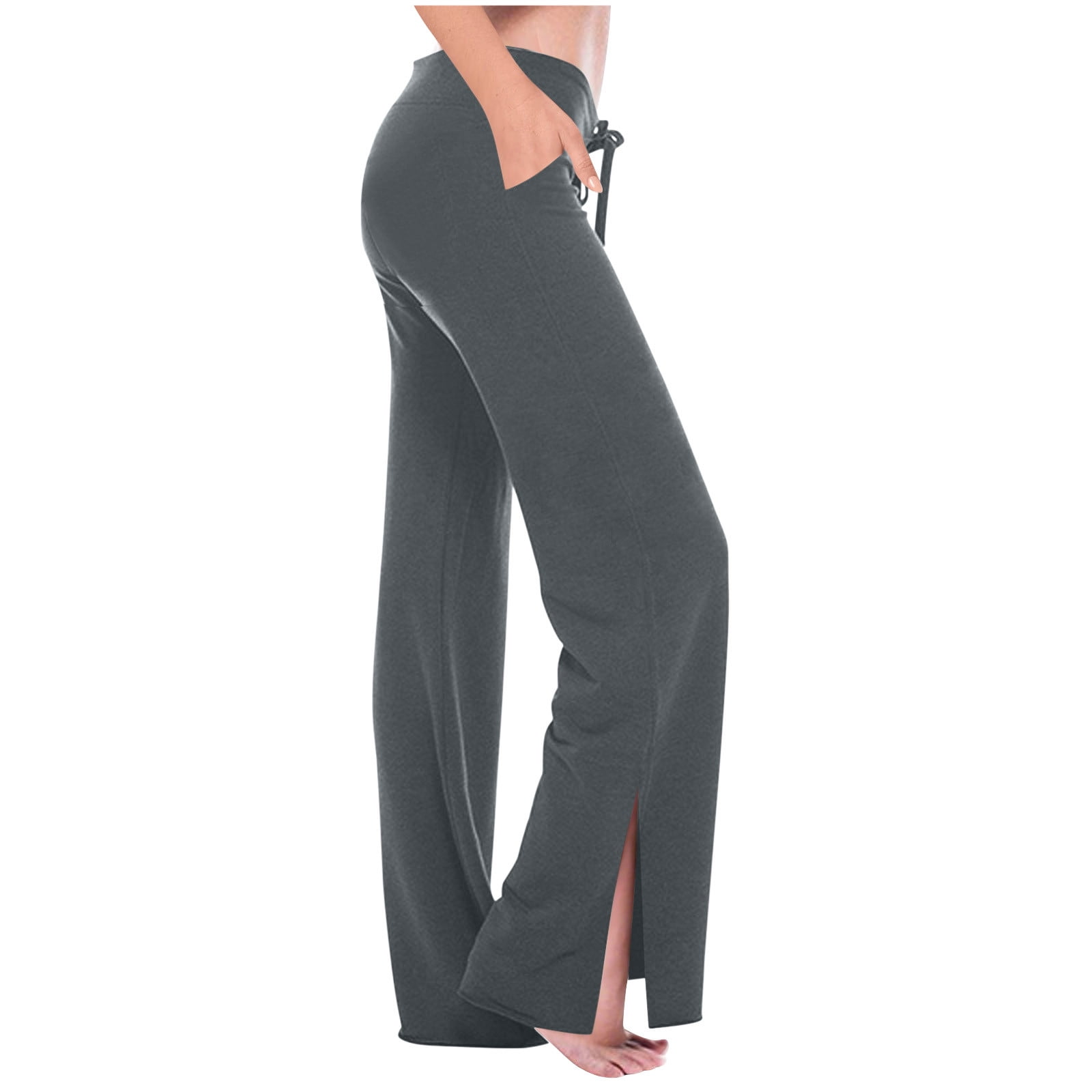 Wyobmus Women's Yoga Pants Modal Elastic High Waist Slim Workout Pants ...
