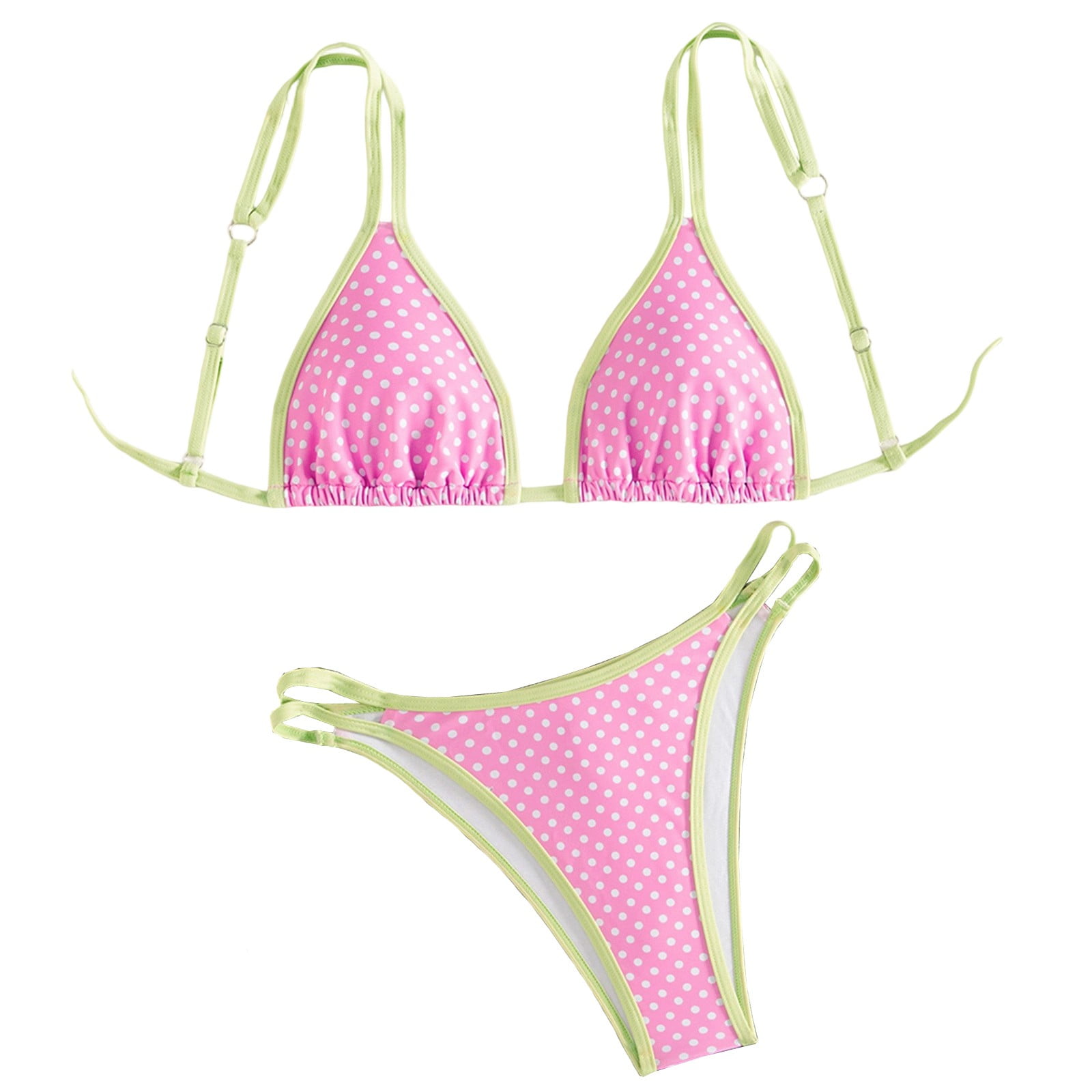 Wyobmus Womens Triangle Bikini Sets Floral Print 2 Piece Swimsuit ...