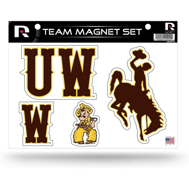Wyoming Cowboys University of Die Cut Team Magnet Set Sheet 8x11 Inch ...