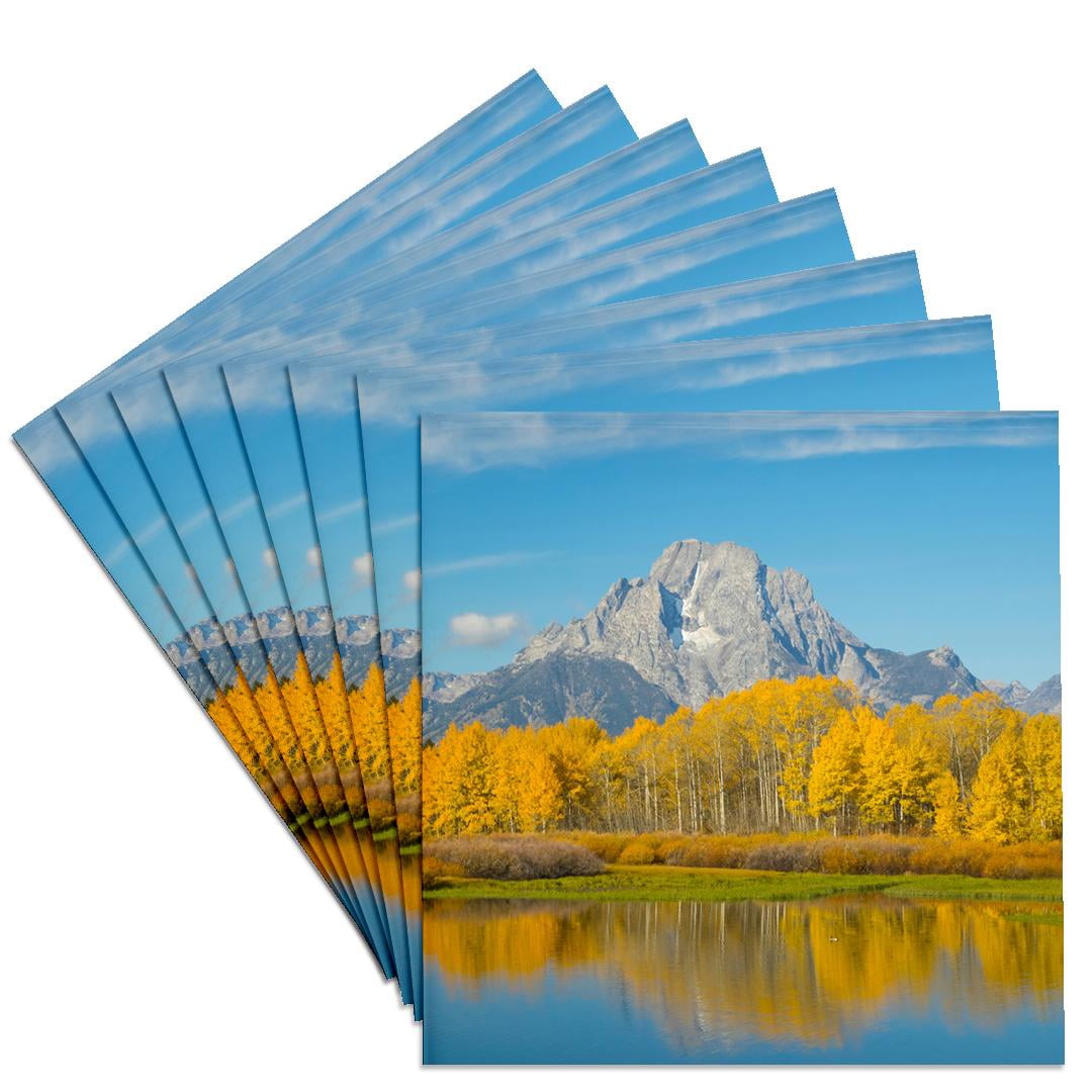 3drose, Wyoming, Grand Teton National Park. Mount Moran and Trees ...