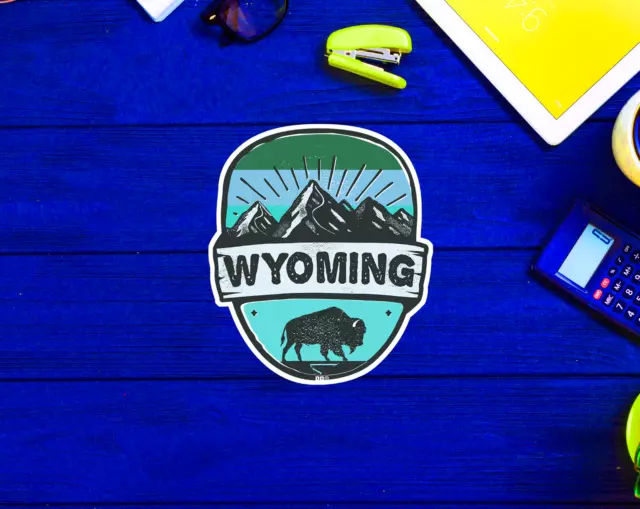 Wyoming Sticker Decal Yellowstone National Park Decals Stickers Phone ...