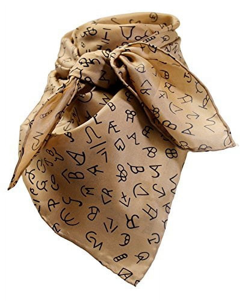 Wyoming Traders Tan Wild Rag with , 34.5 Inch by 34.5 Inch Square ...