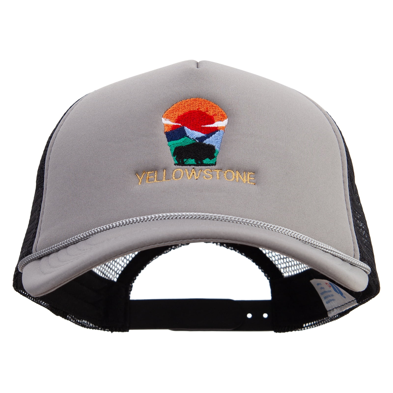 Wyoming YellowStone National Park Embroidered Summer Foam Mesh Trucker ...