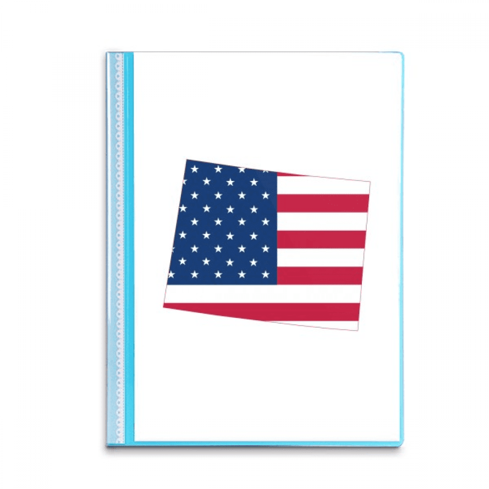 Wyong America Map Stars Stripes Flag Book Sheet Protectors Portfolio ...