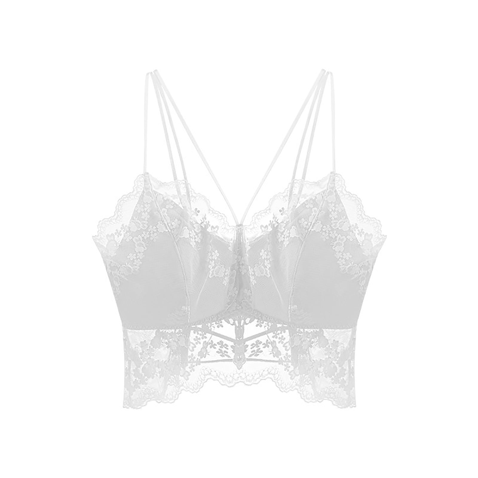 Wyongtao Lace Bralettes for Women Camisole Lingerie Adjustable Strap ...