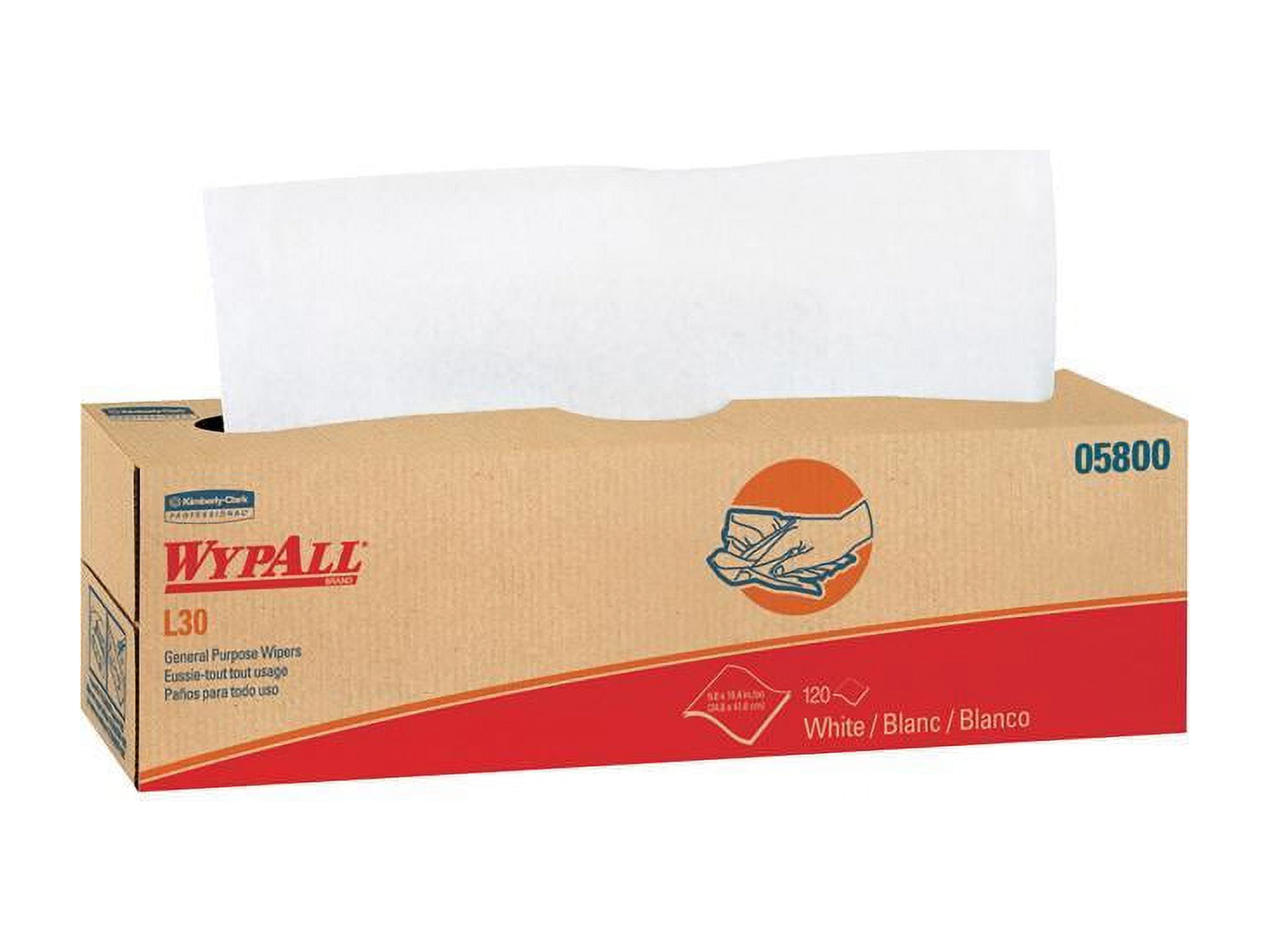 Kimberly-Clark Professional Wypall L30 Wipers, 100 sheets, 8 ct ...
