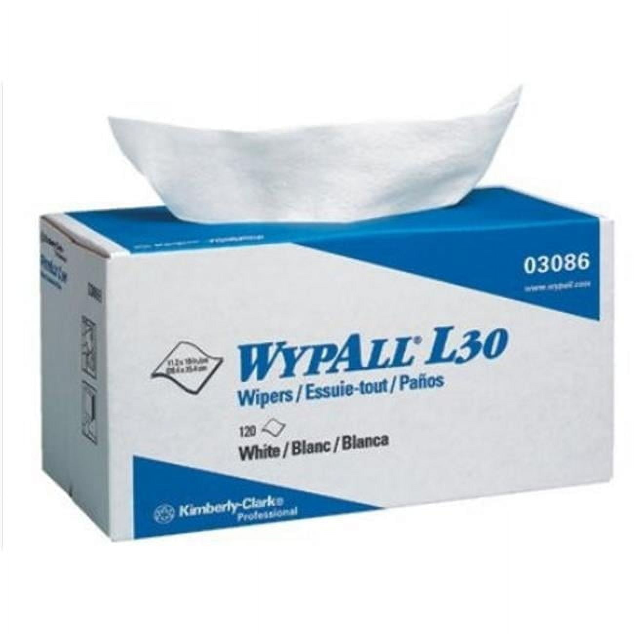 WypAll L30 Wipers, Pop-Up Box, White - Walmart.com