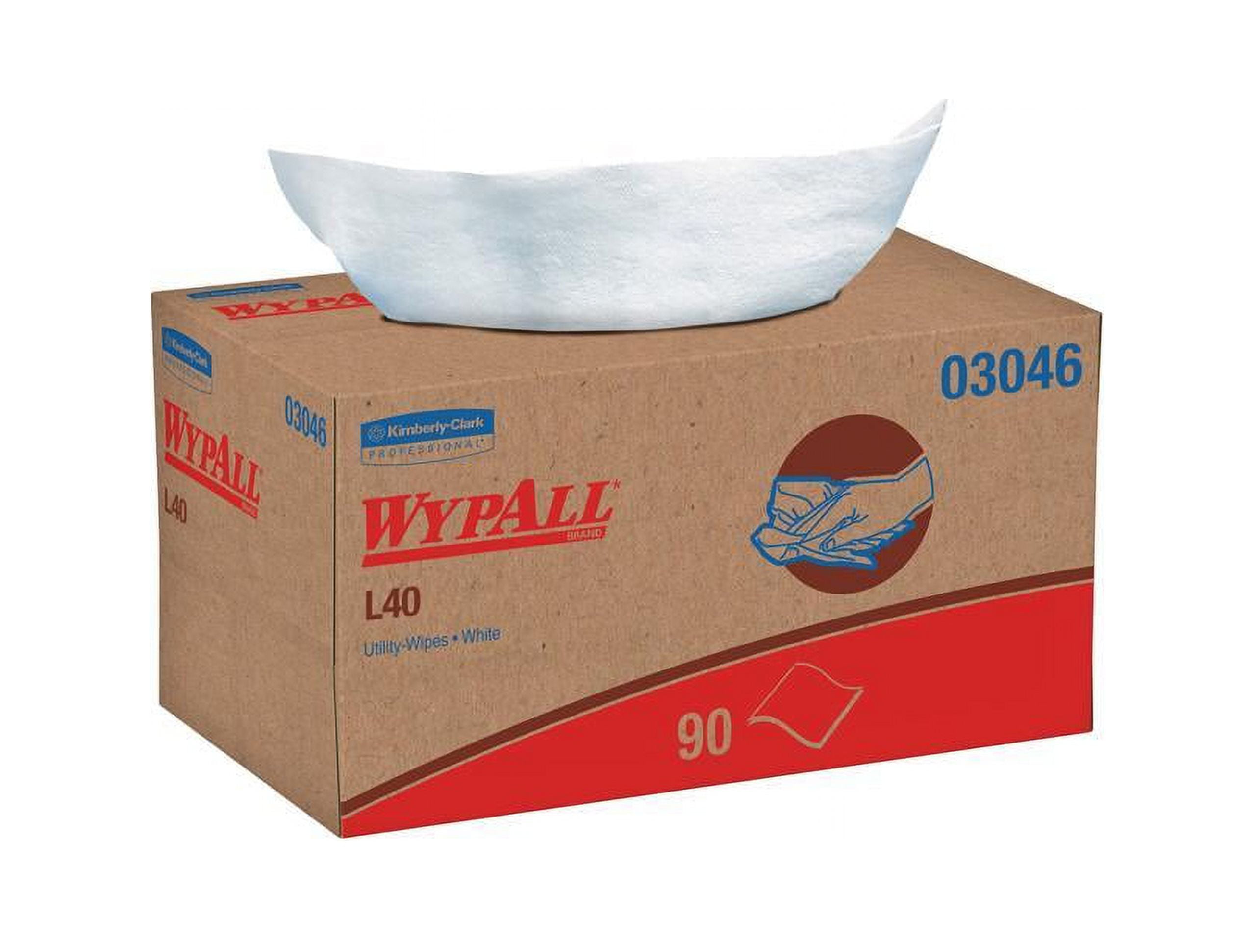 WypAll L40 Disposable Cleaning and Drying Towels (03046), Limited Use ...