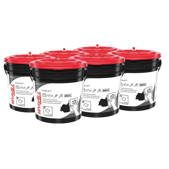 WypAll Waterless Hand Wipes Cloth 10 1/2 x 12 1/4 75/Bucket 6 Buckets ...