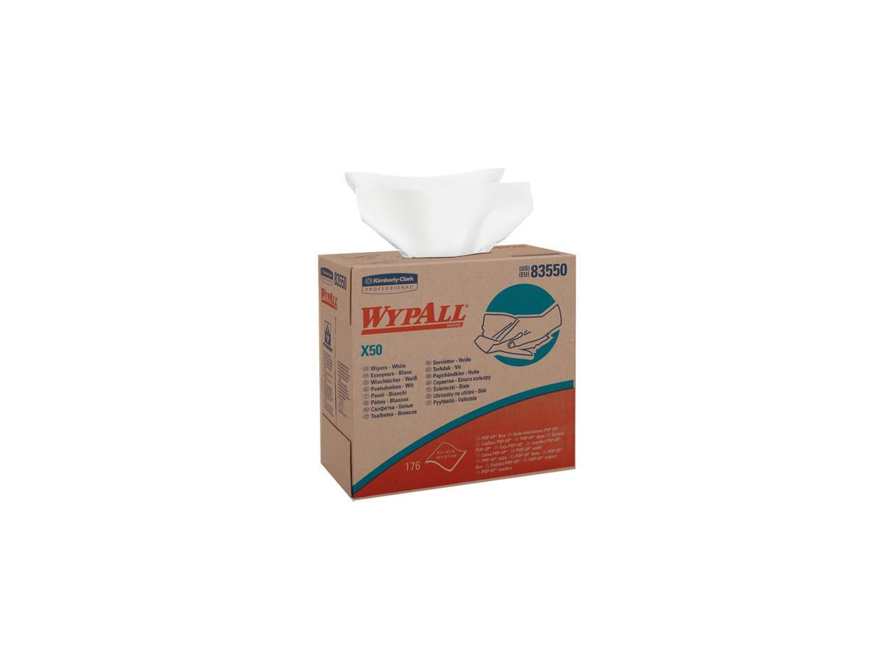Wypall X50 Disposable Cloths (83550), Strong for Extended Use, POP-UP ...