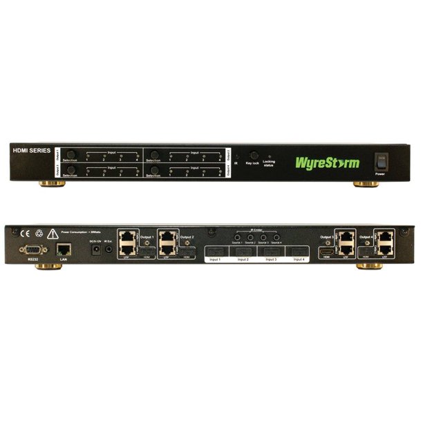 WyreStorm 4x4 HDMI Matrix Switcher, HDMI & UTP Output, IR Routing ...