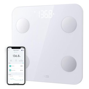 iHome Smart Bluetooth Digital Body Scale, Black, 14 Measurements, 397 ...