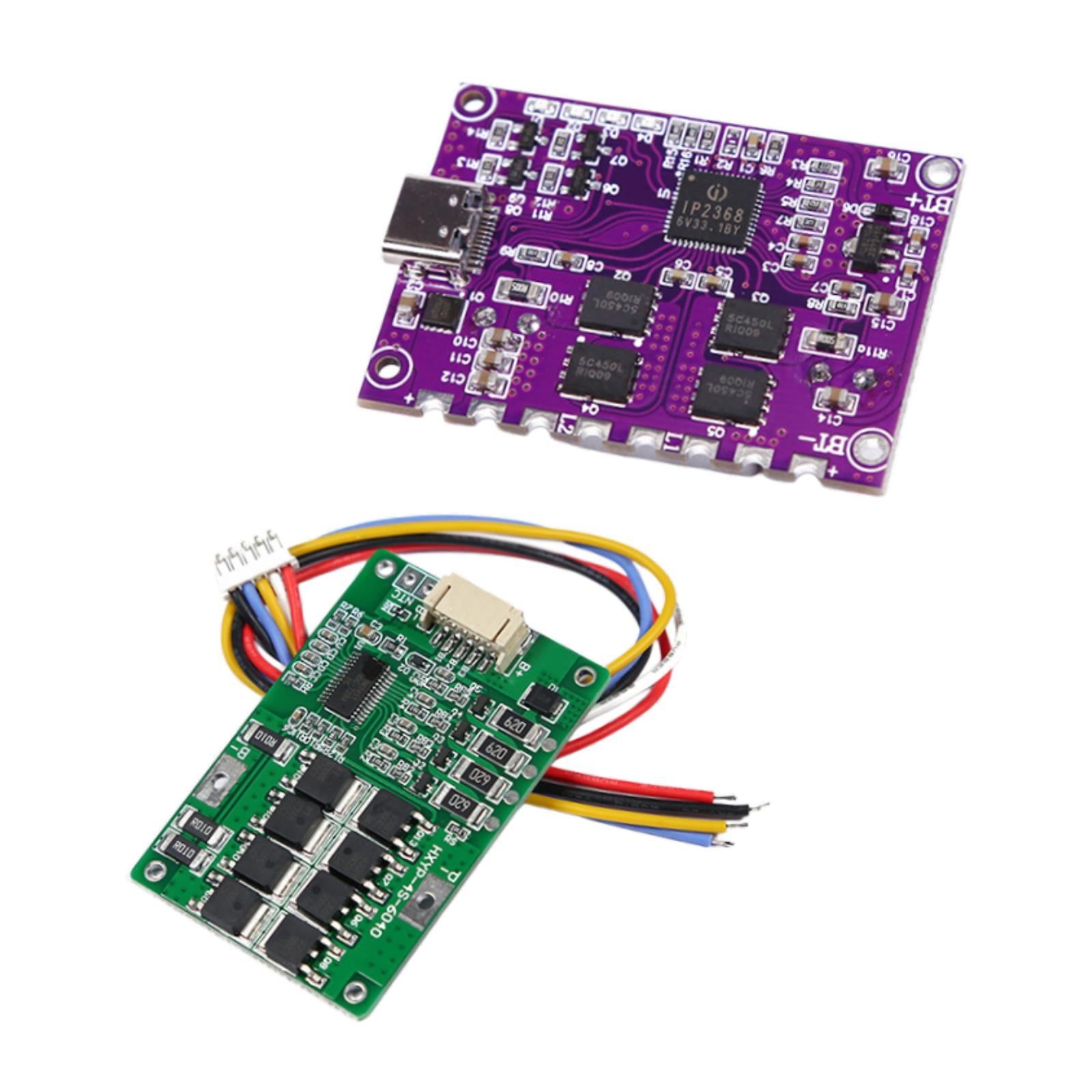 Wzmzjy Fast Charging Module USB Input Battery Charging Board Buck-boost for Battery Two 1 Set ...