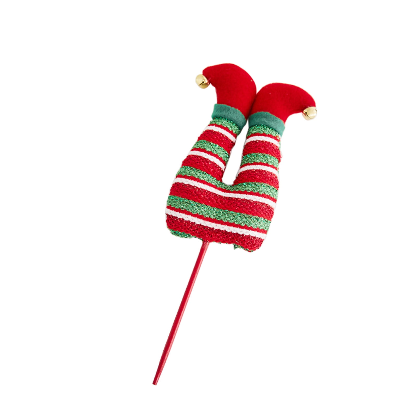 Wznxdo Christmas Elf Legs Picks Xmas Tree Topper Decorations, 12 Inch ...